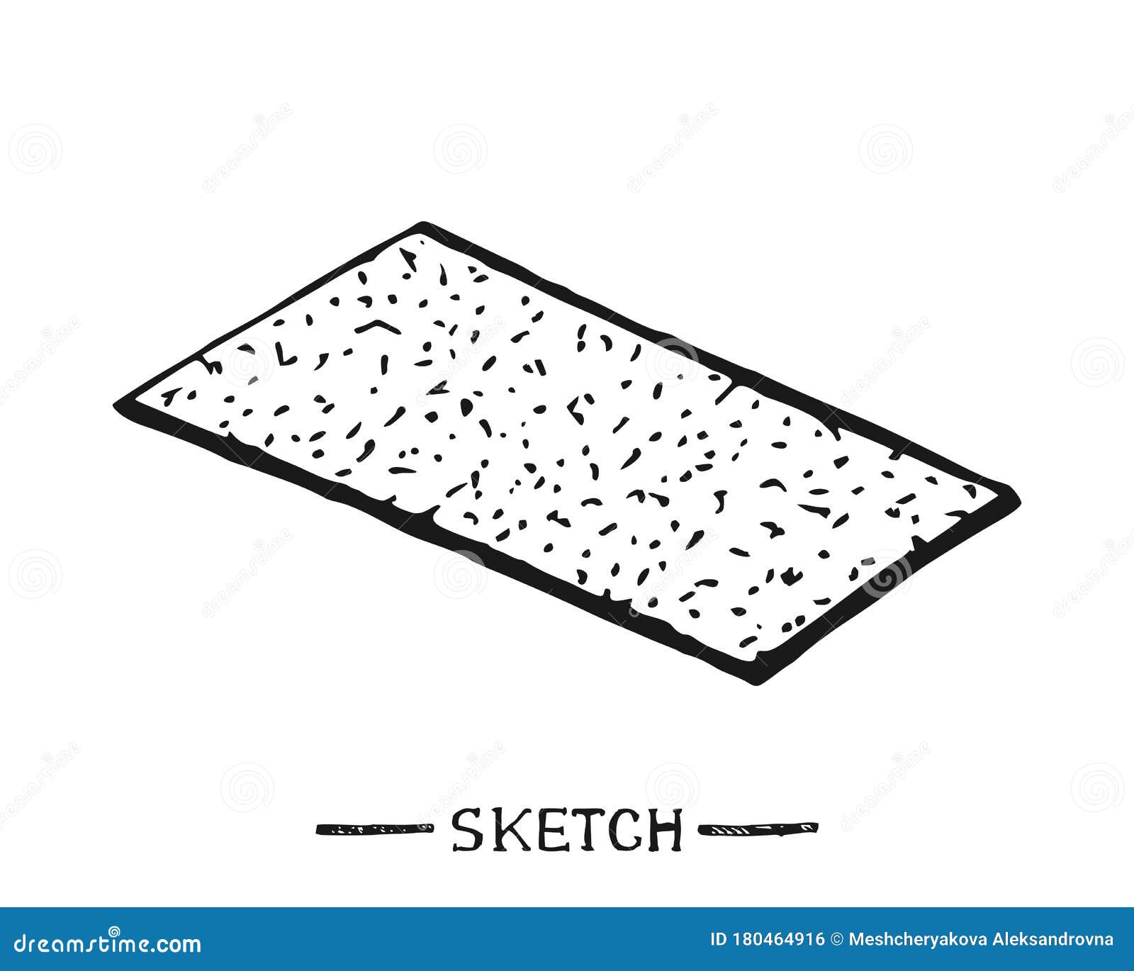 DRAWING of a CLEANING CLOTH on a WHITE BACKGROUND Stock Illustration ...