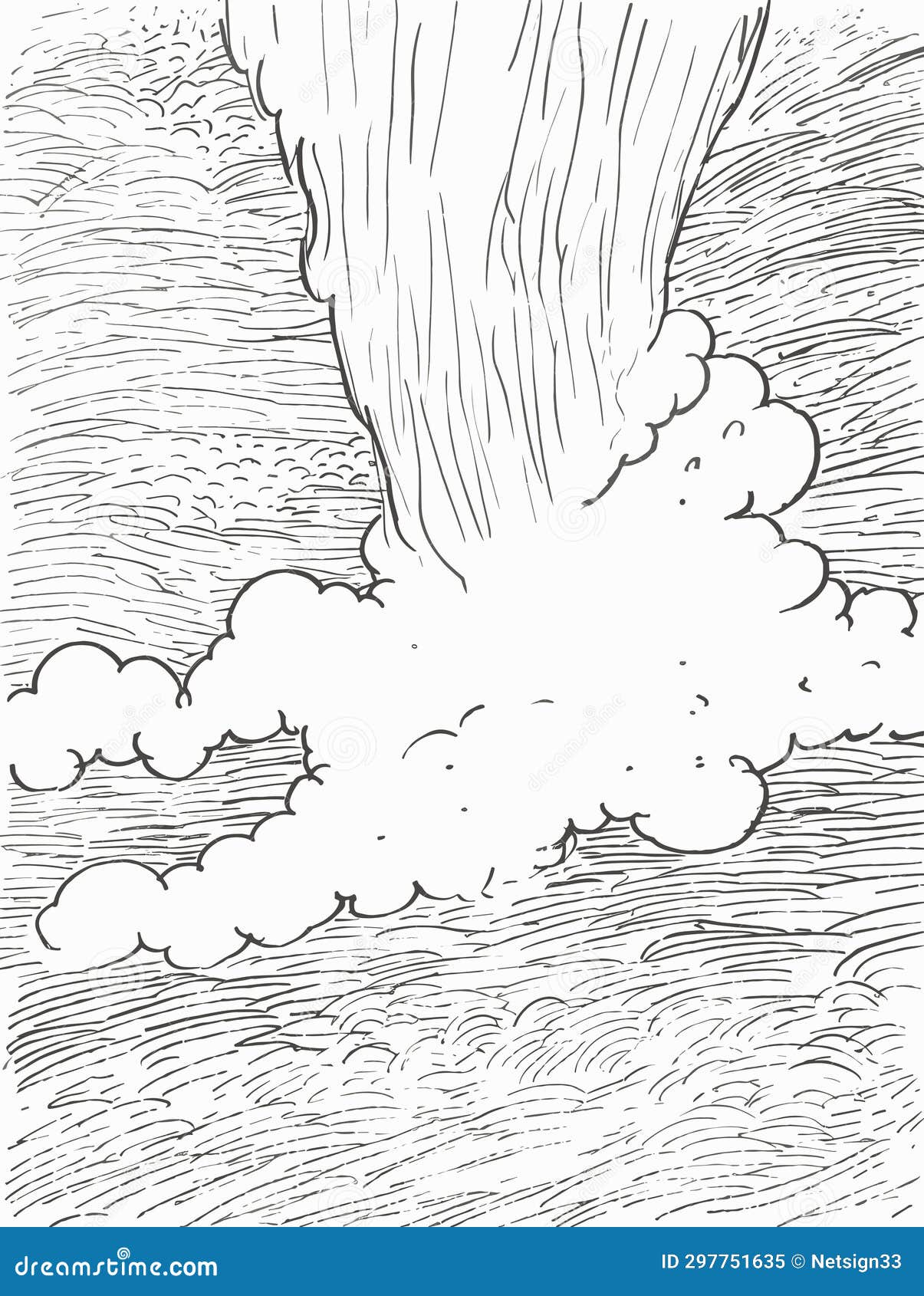 A Drawing of a Cloud of Smoke - Tornado and Storm Stock Vector ...