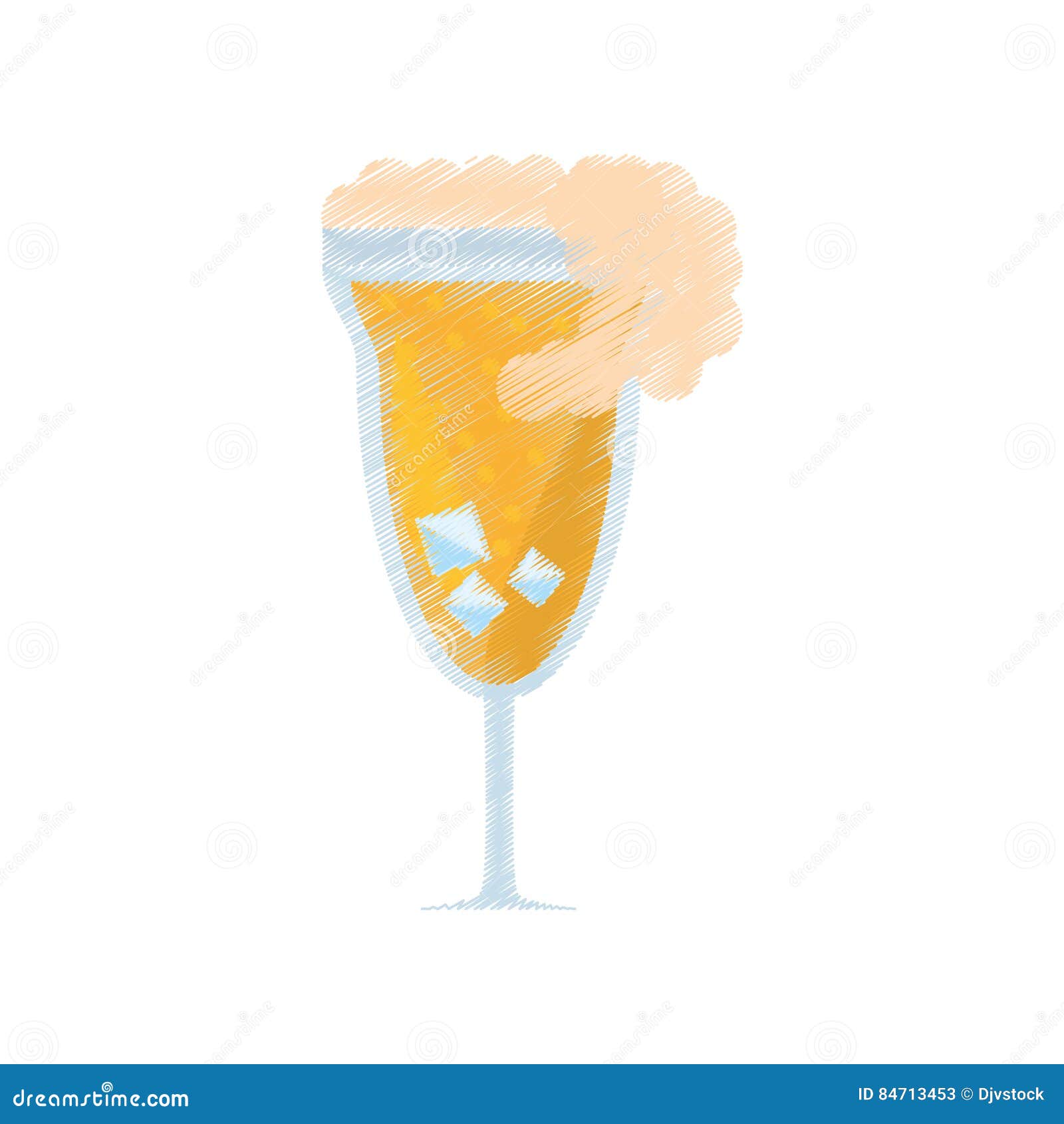 Mimosa Drink Drawing