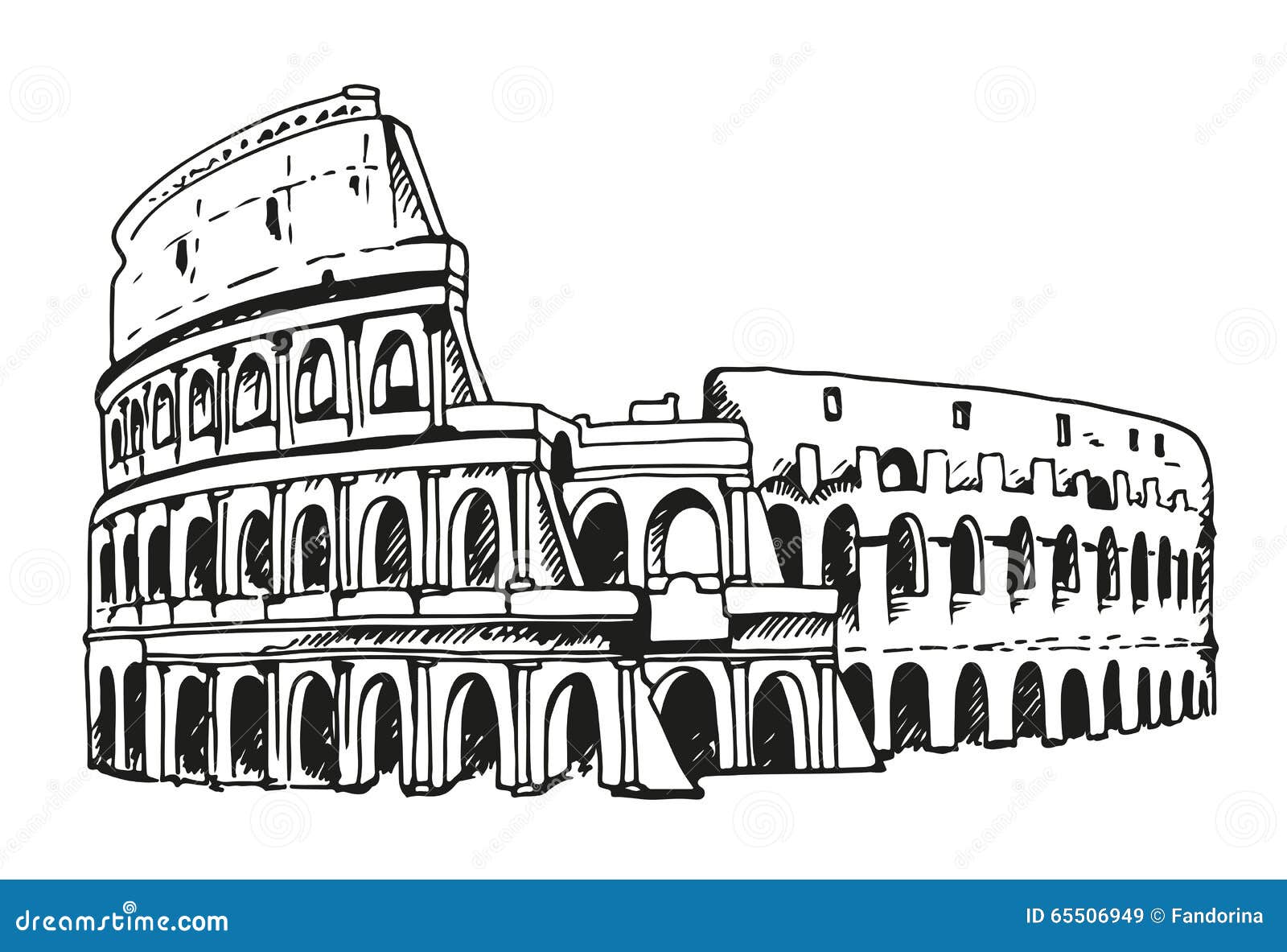 Drawing of Coliseum, Colosseum Illustration in Rome, Italy Stock Vector ... Drawing of Coliseum, Colosseum Illustration in Rome, Italy Stock Vector ...
