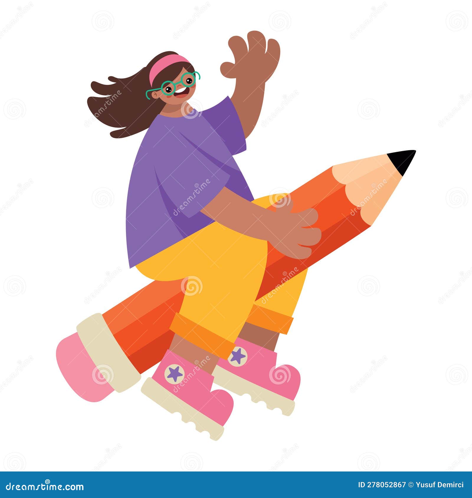 Drawing of a College or University Student Stock Illustration ...