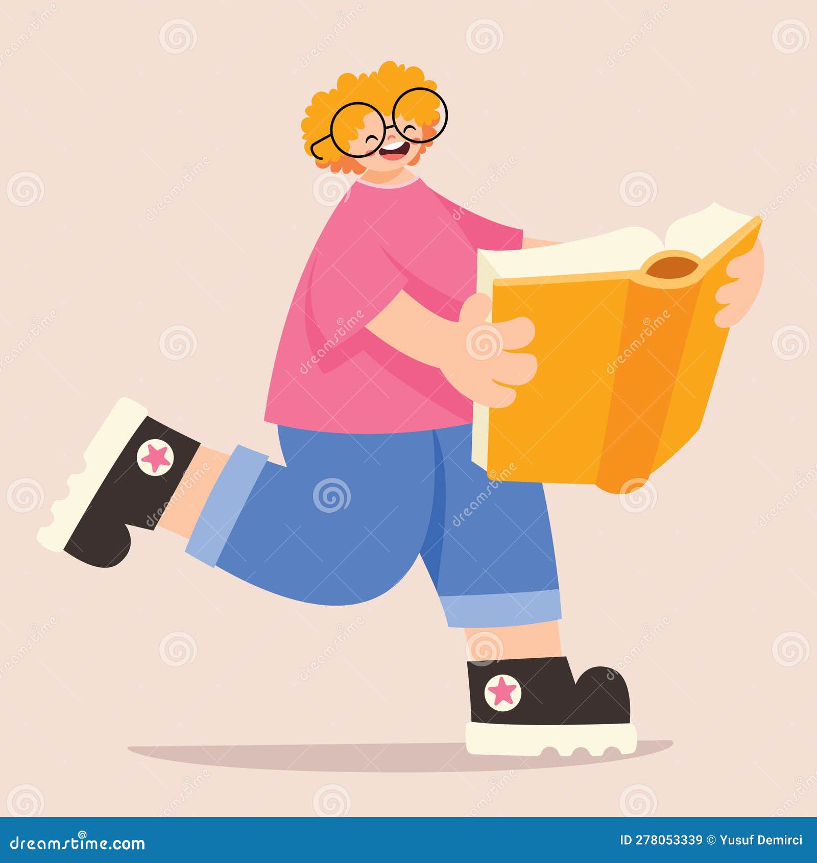 Drawing of a College or University Student Stock Illustration ...