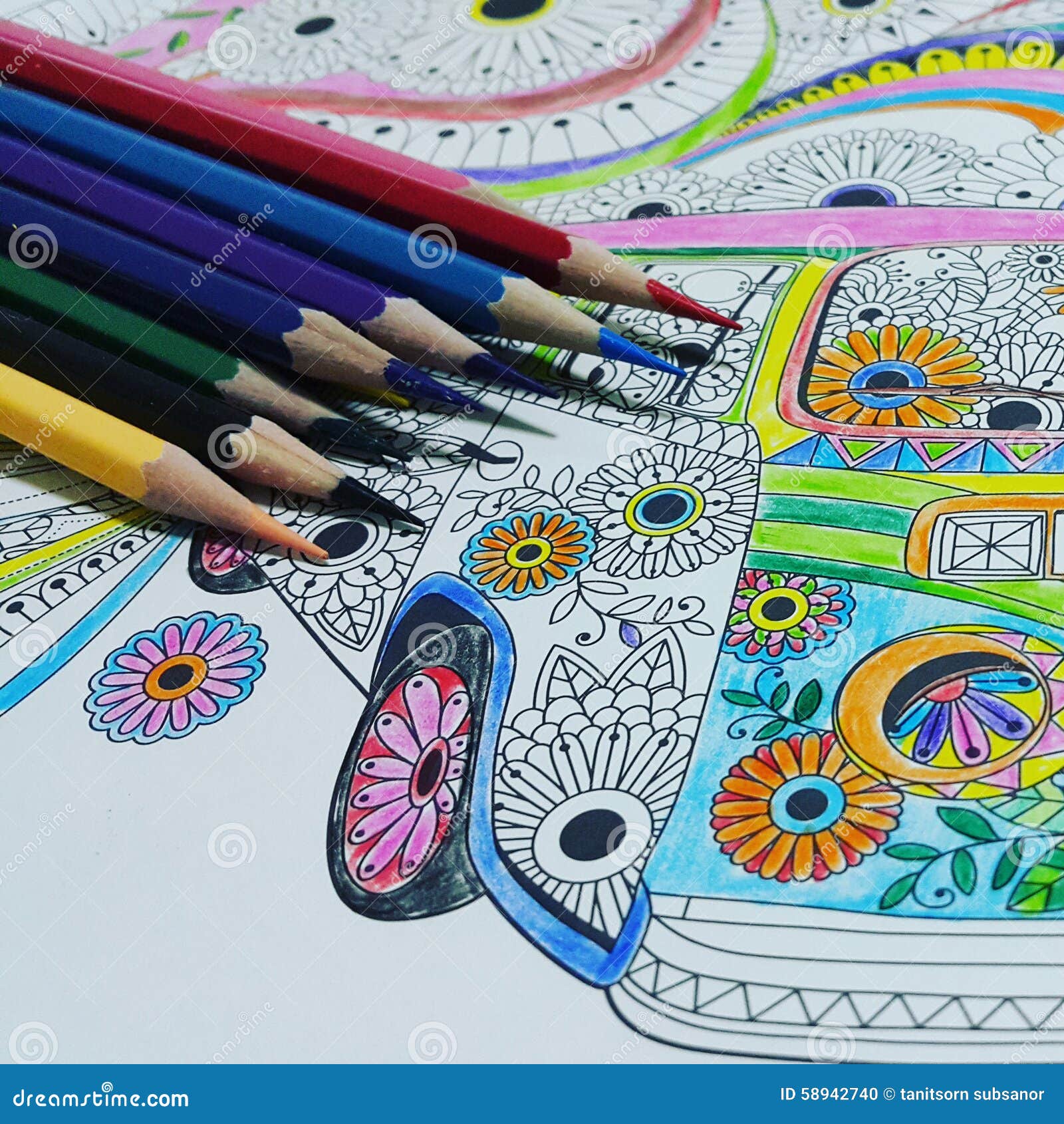 Drawing stock photo. Image of color, colour, drawing - 58942740