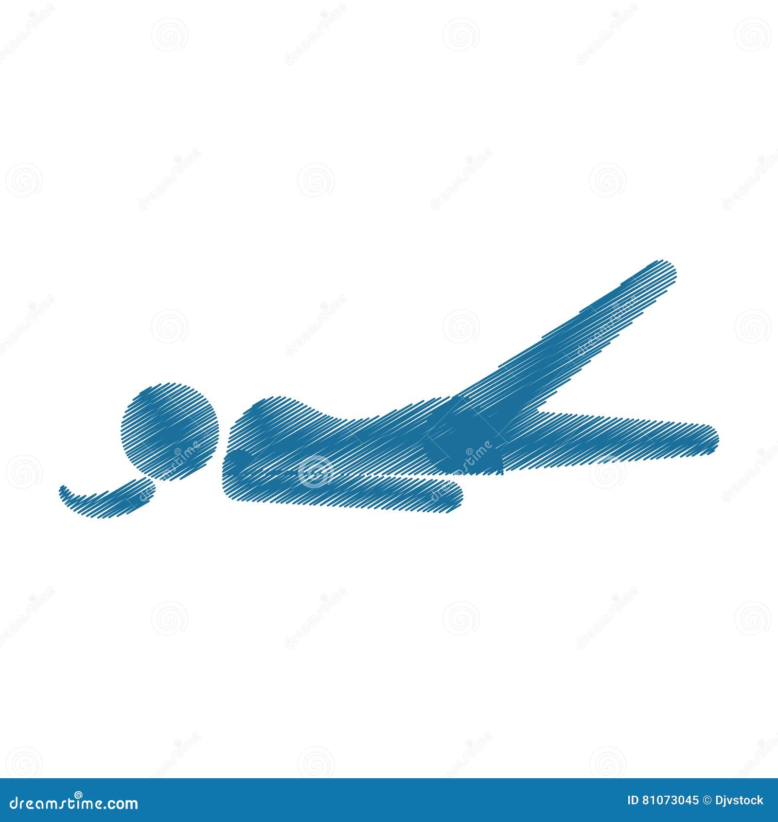 Drawing Colored Woman Silhouette Abs Exercise Stock Vector ...