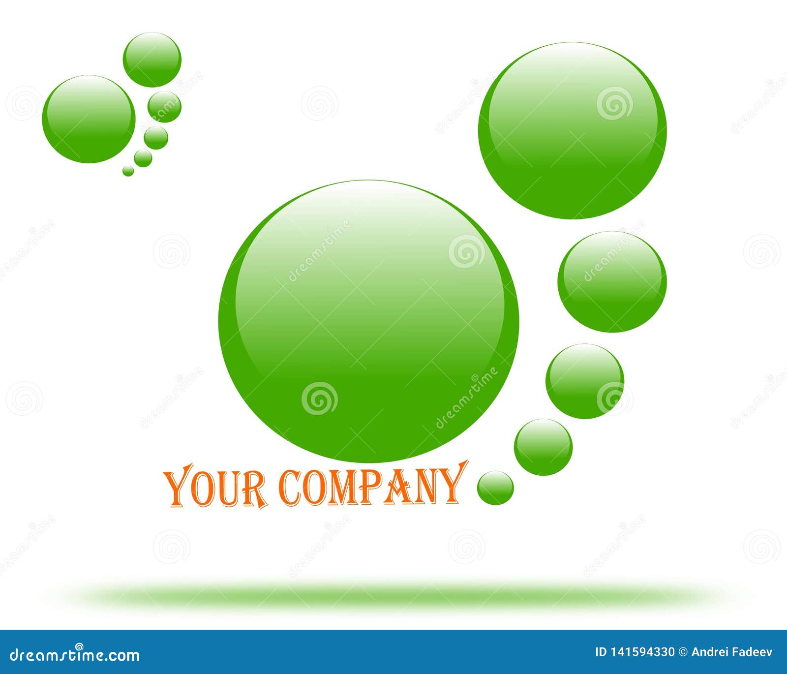 Drawing Company Logo is Your Company. Stock Vector - Illustration of ...
