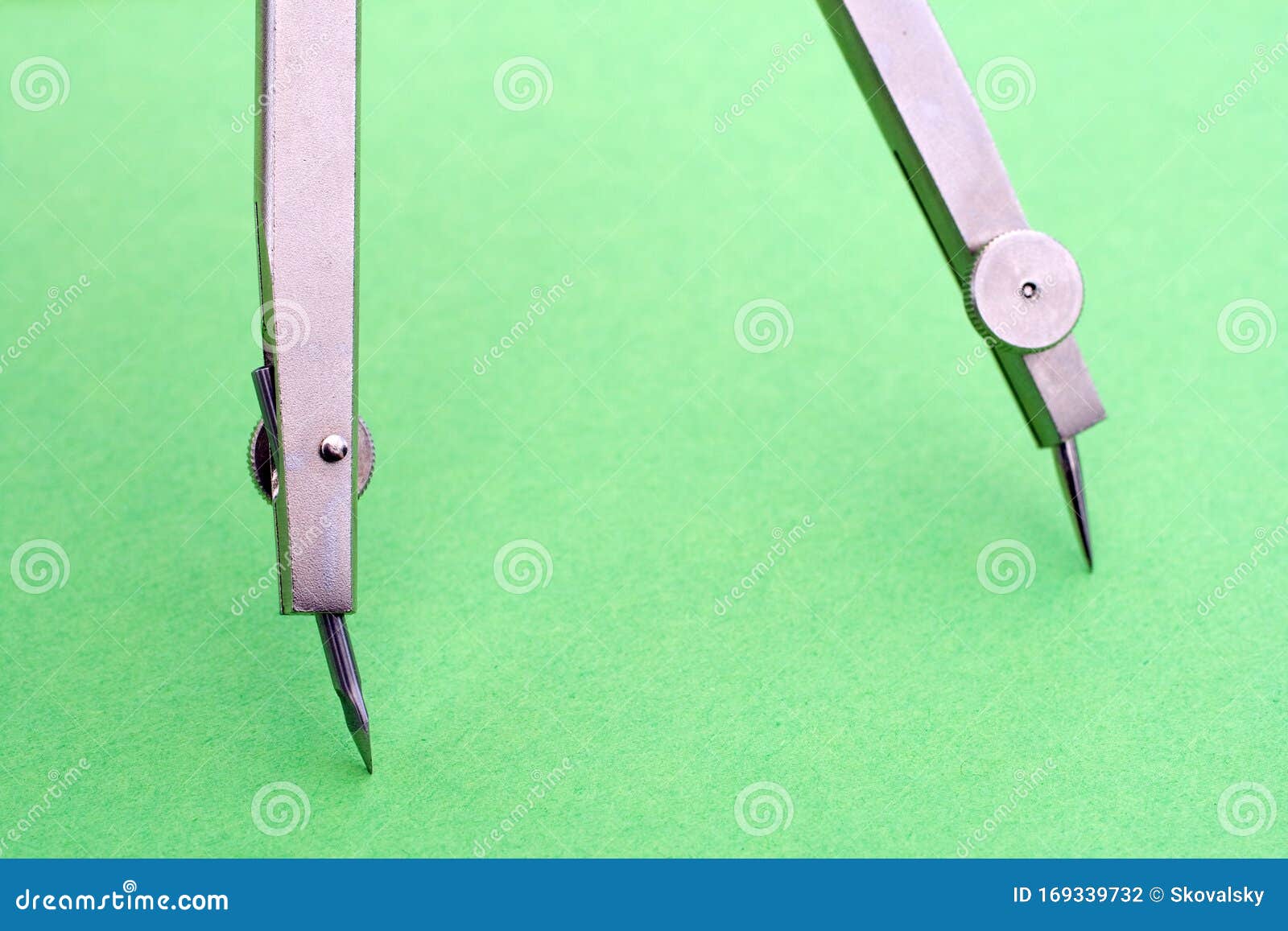 Compass On A Green Background Royalty-Free Stock Photography ...