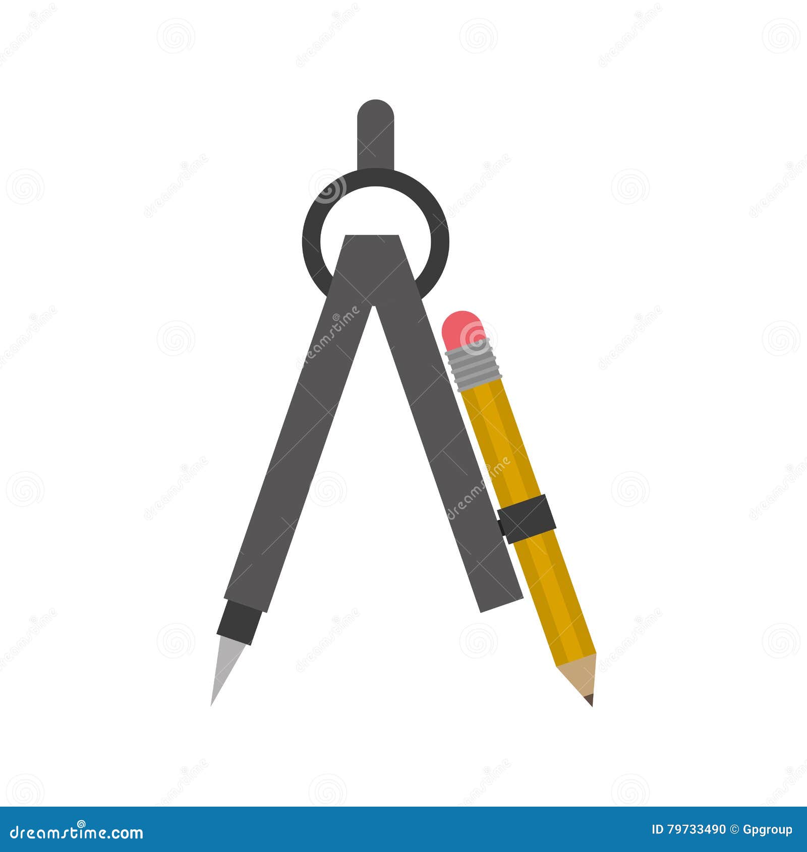 Drawing Compass with Pencil Set Stock Vector - Illustration of ...