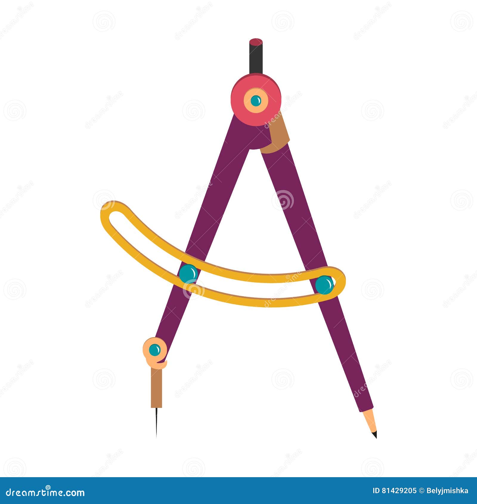 Drawing compass vector stock vector. Illustration of tool - 81429205 Drawing compass vector stock vector. Illustration of tool - 81429205