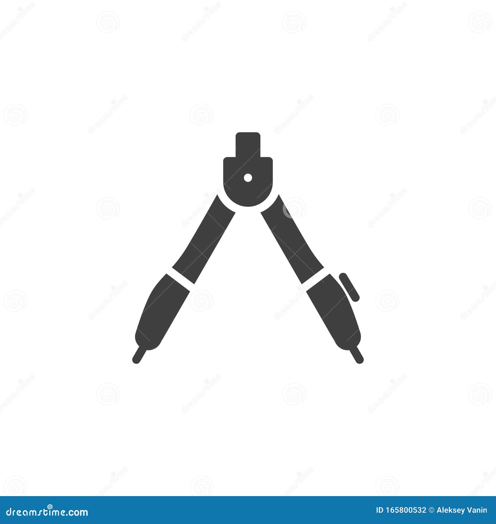 Drawing Compass Vector Icon Stock Vector - Illustration of drawing ...