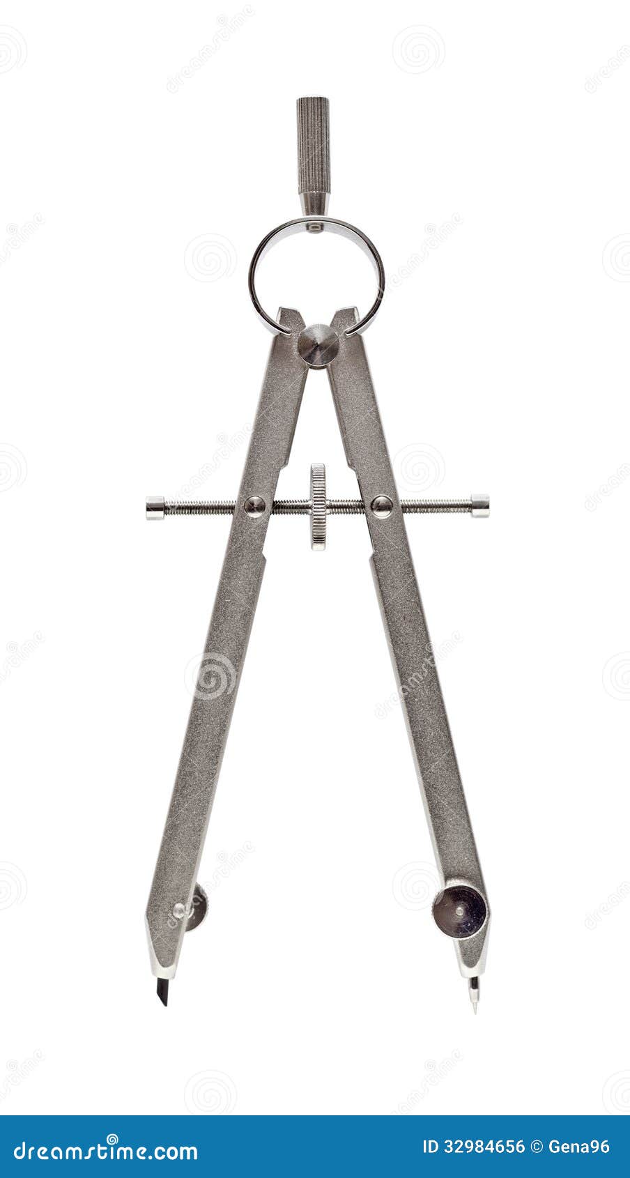 Drawing compass on white stock photo. Image of geometry - 32984656