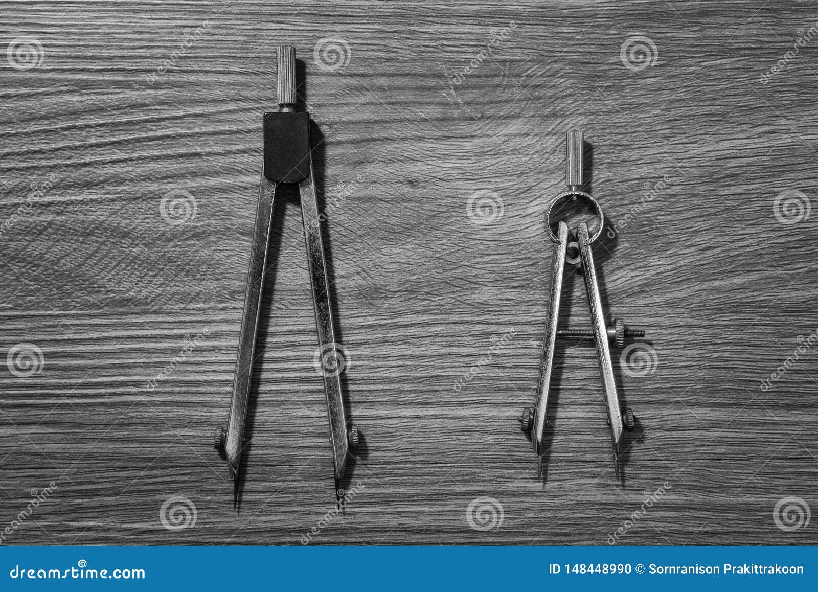 Drawing Compasses for Engineering and Architecture Stock Photo - Image ...