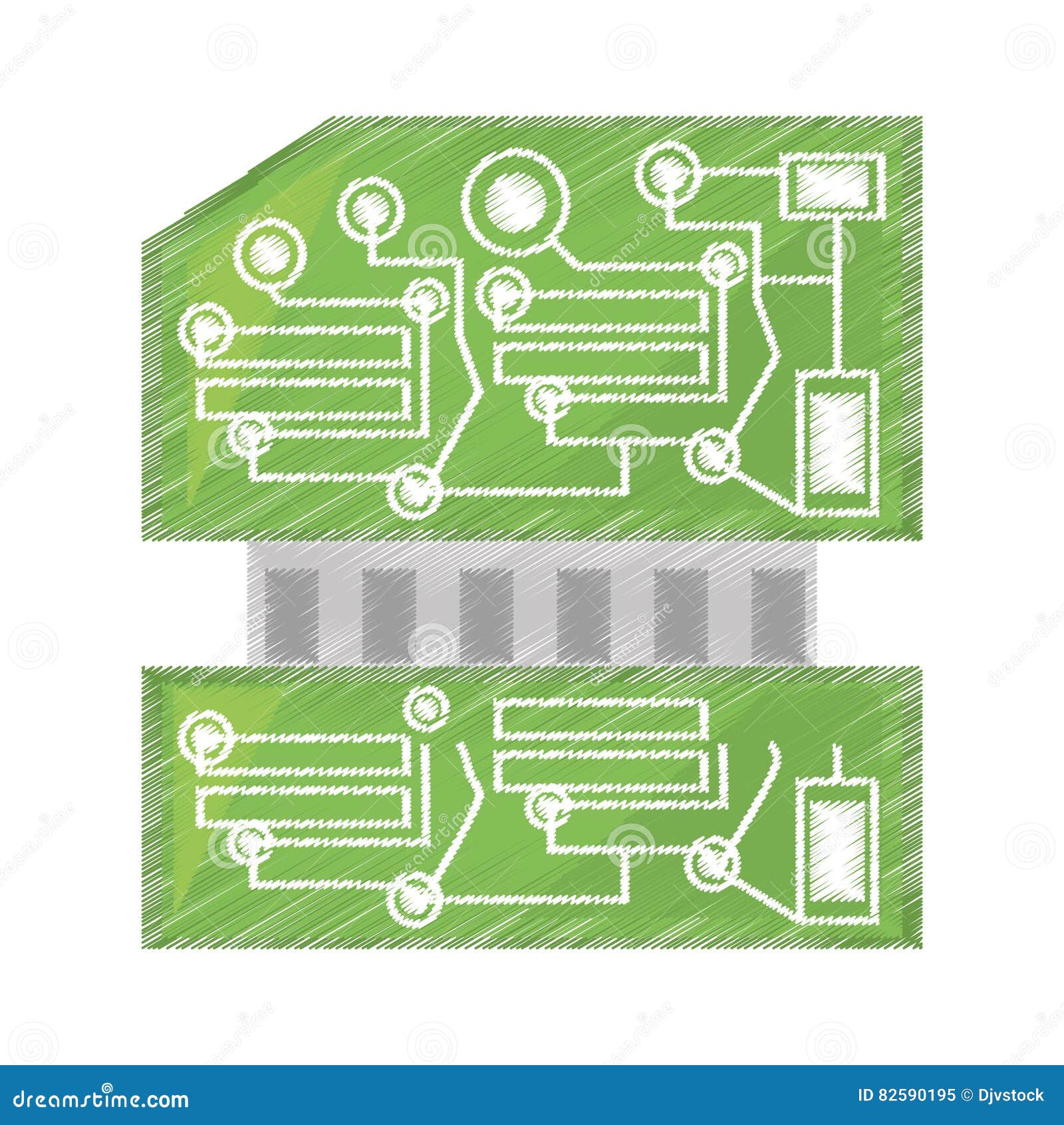 The Drawing Of A Red Computer Mouse, A Small Hardware Input Device Used ...