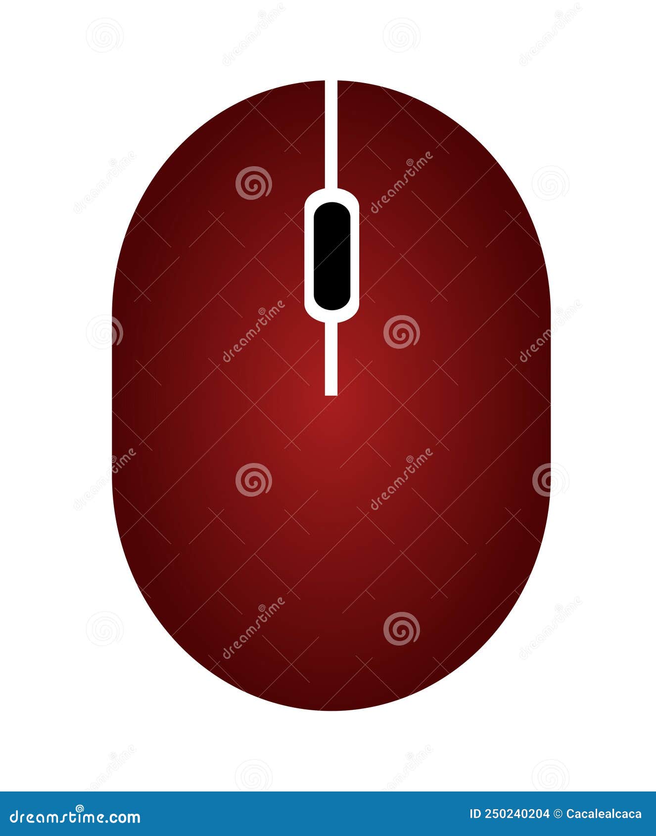 The Drawing of a Computer Mouse, a Handheld Hardware Input Device that ...