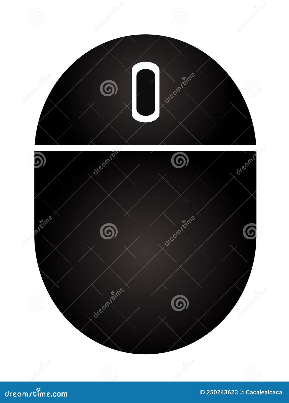 The Drawing of a Computer Mouse, an Input Device that is Used with a ...