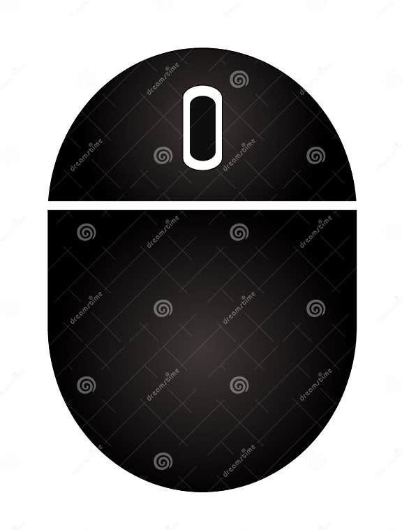 The Drawing of a Computer Mouse, an Input Device that is Used with a ...
