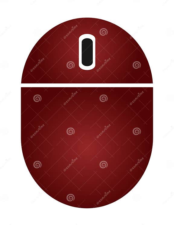 The Drawing of a Computer Mouse, an Input Device that is Used with a ...