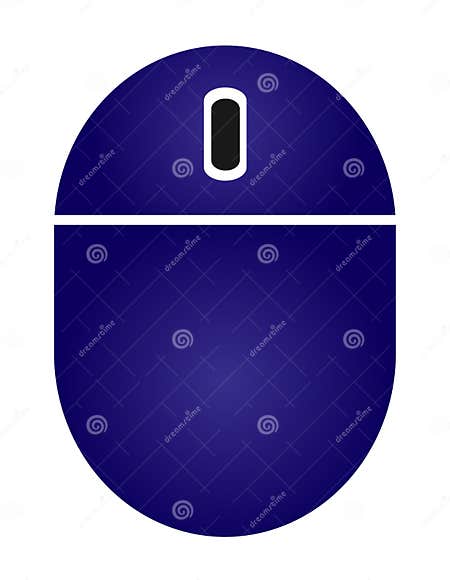 The Drawing of a Computer Mouse, an Input Device that is Used with a ...