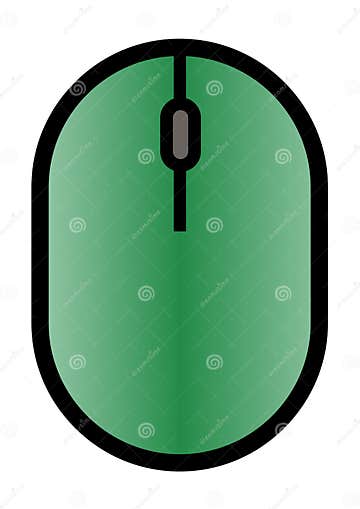 The Drawing of a Computer Mouse, a Small Hardware Input Device Used by ...