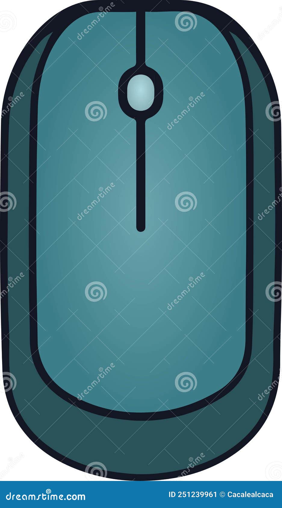 The Drawing Of A Computer Mouse, A Small Hardware Input Device Used By ...