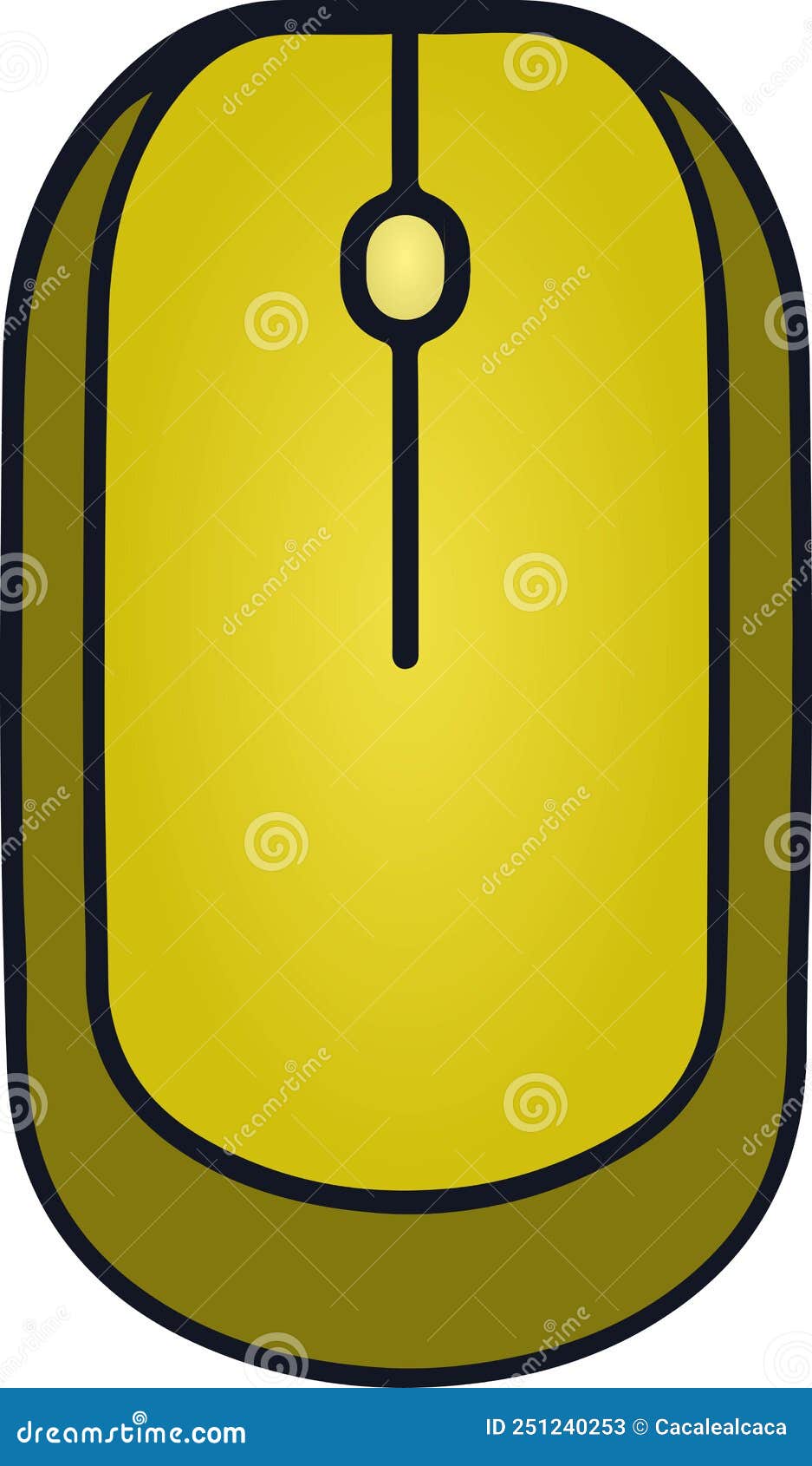 The Drawing of a Computer Mouse, a Small Hardware Input Device Used by ...