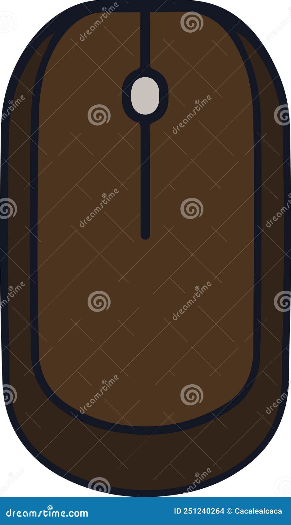 The Drawing of a Computer Mouse, a Small Hardware Input Device Used by ...