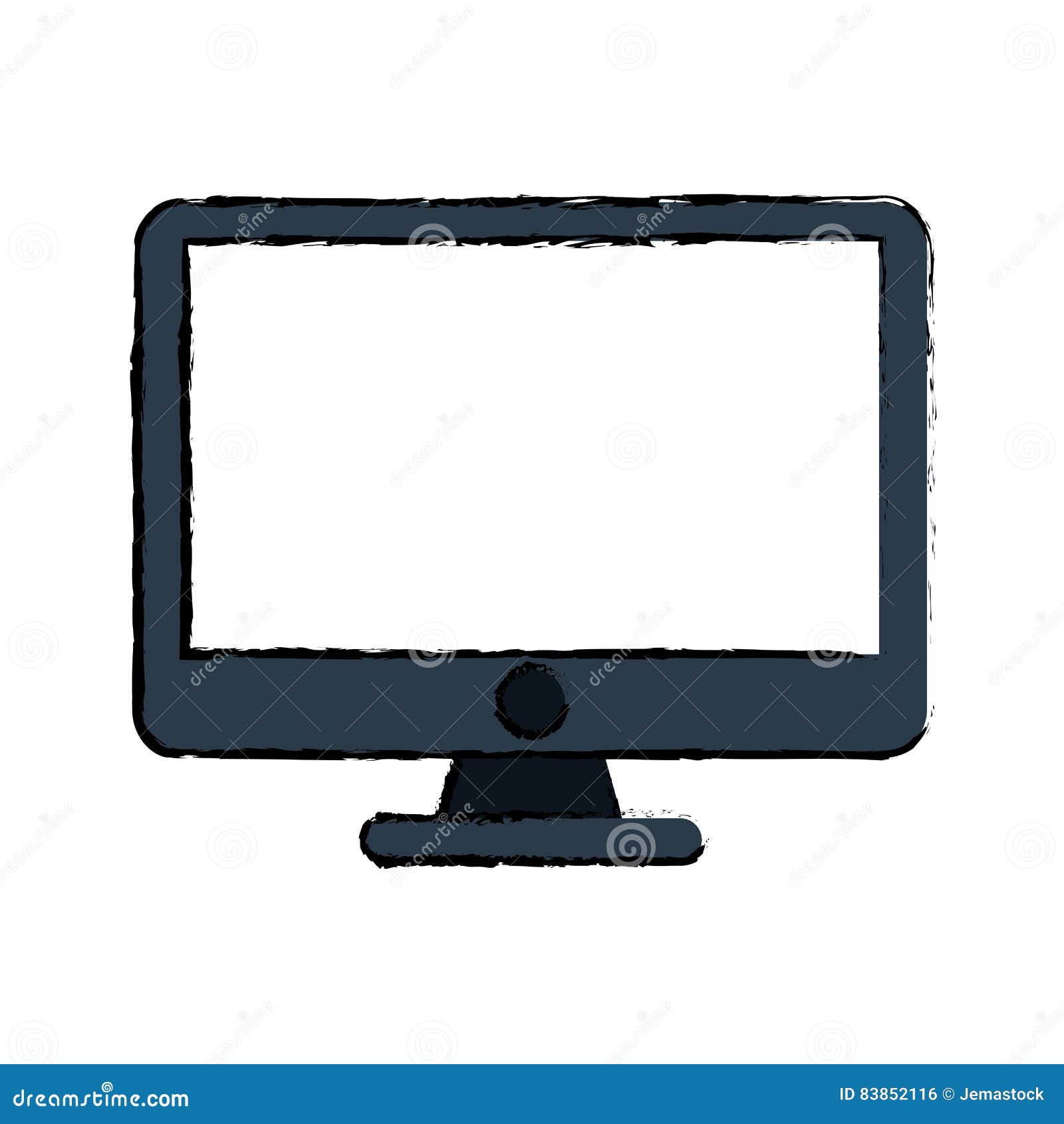 Drawing Computer Technology Digital Work Stock Vector - Illustration of ...
