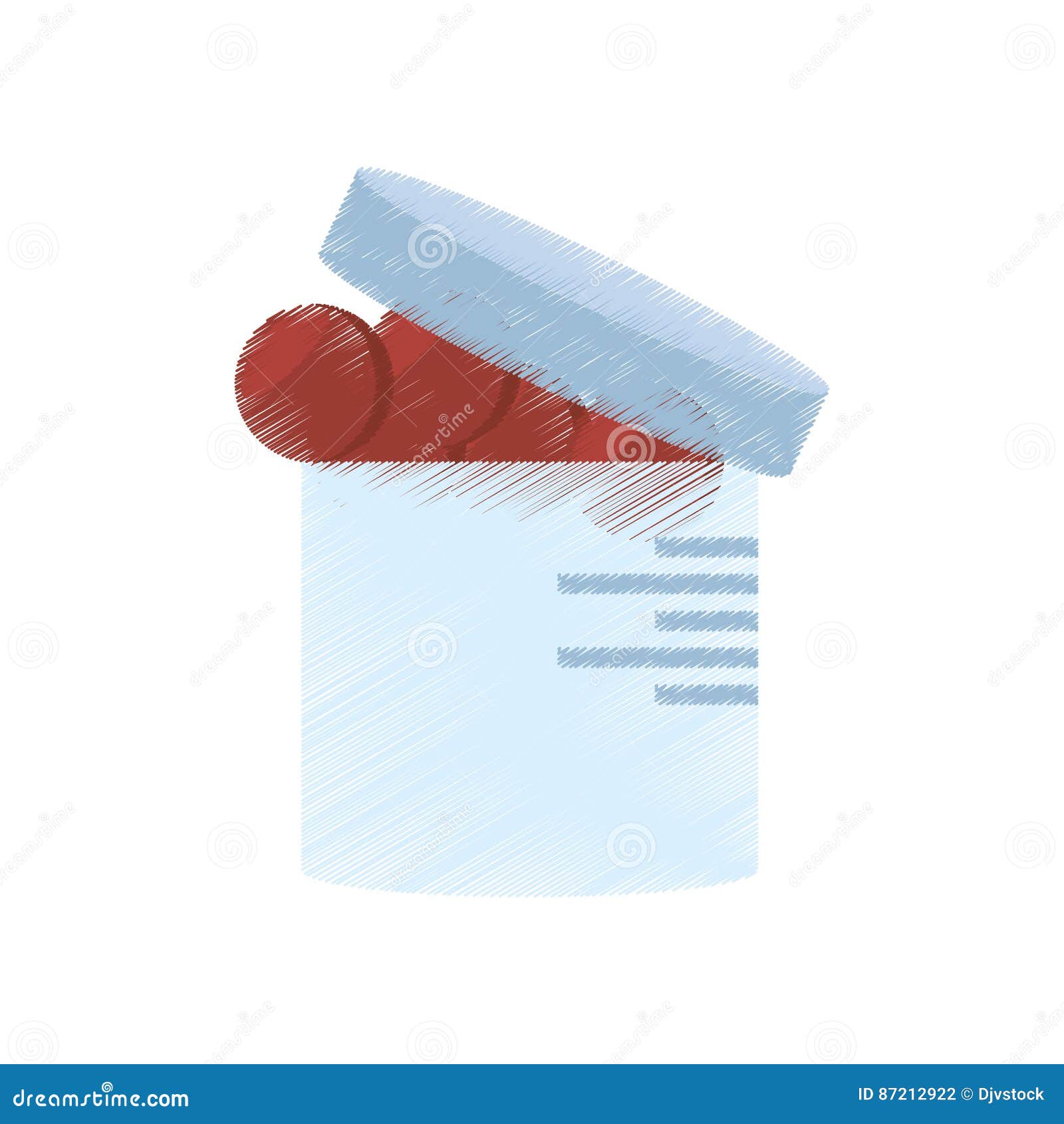 Drawing Container Medication Healthy Care Stock Illustration ...