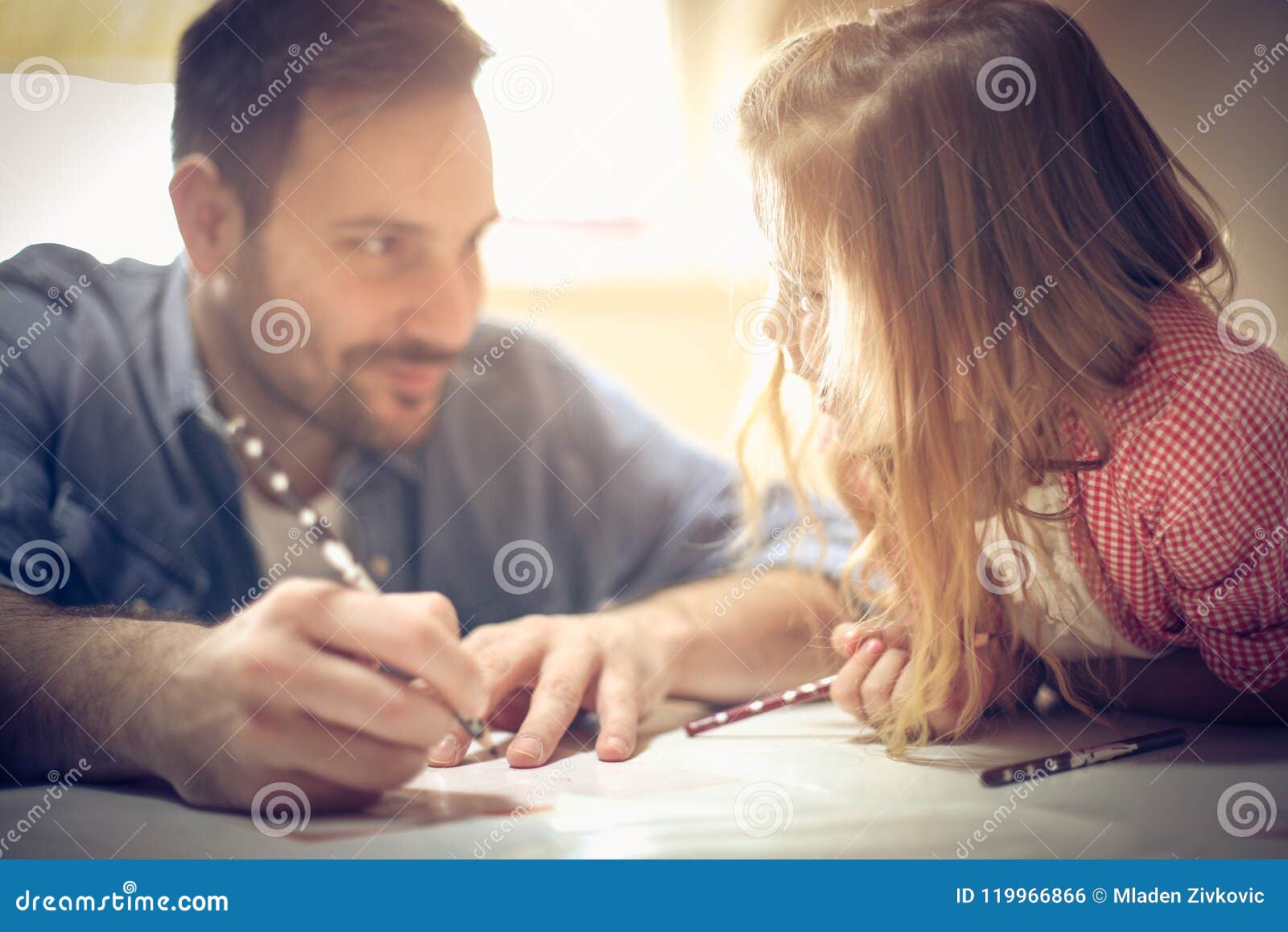 Drawing and conversation. stock photo. Image of indoors - 119966866