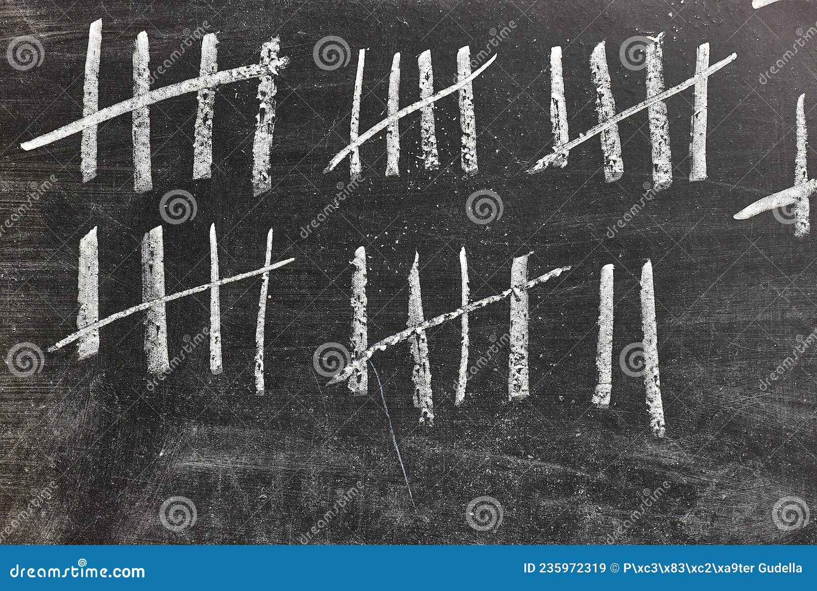 Chalk tally chart counting stock image. Image of days - 235972319 Chalk tally chart counting stock image. Image of days - 235972319