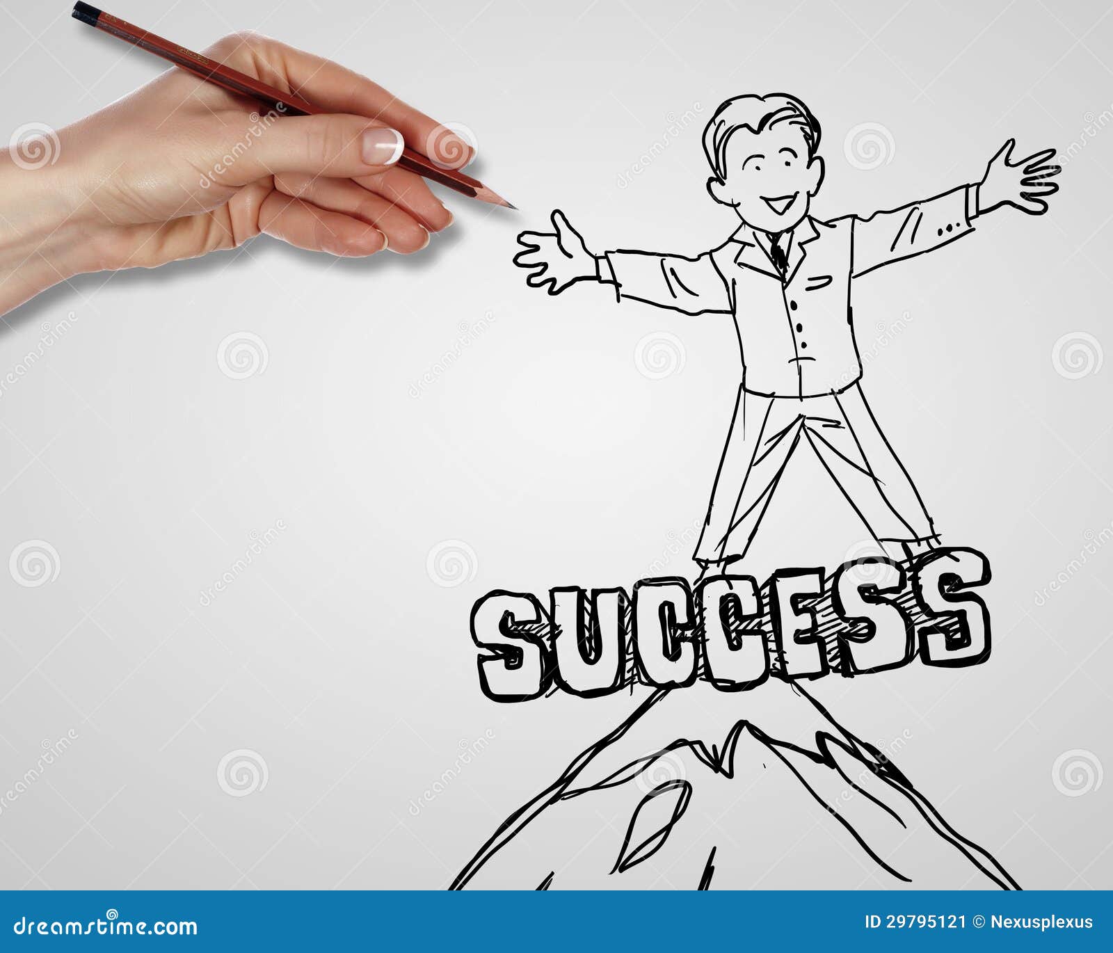 Creativity and Success in Business Stock Image - Image of background ...