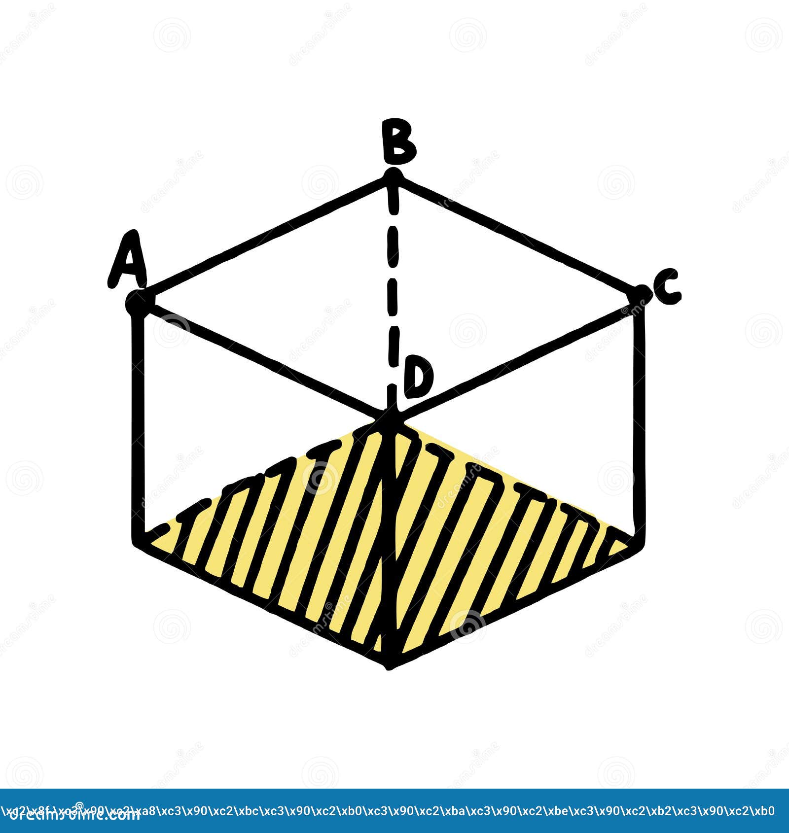Drawing Cube School Clipart Doodle. Vector Illustration in Line Style ...