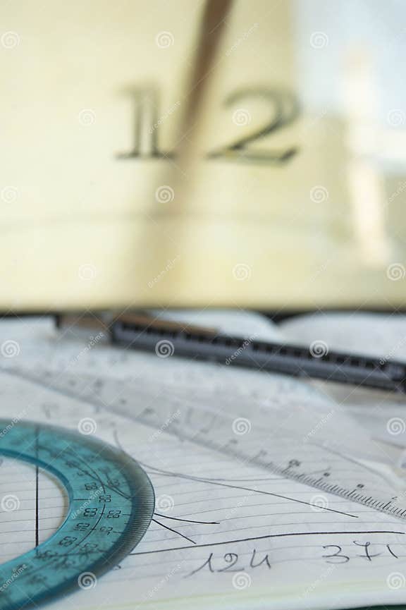 Handmade Drawing and Mathematical Calculations Stock Photo - Image of ...