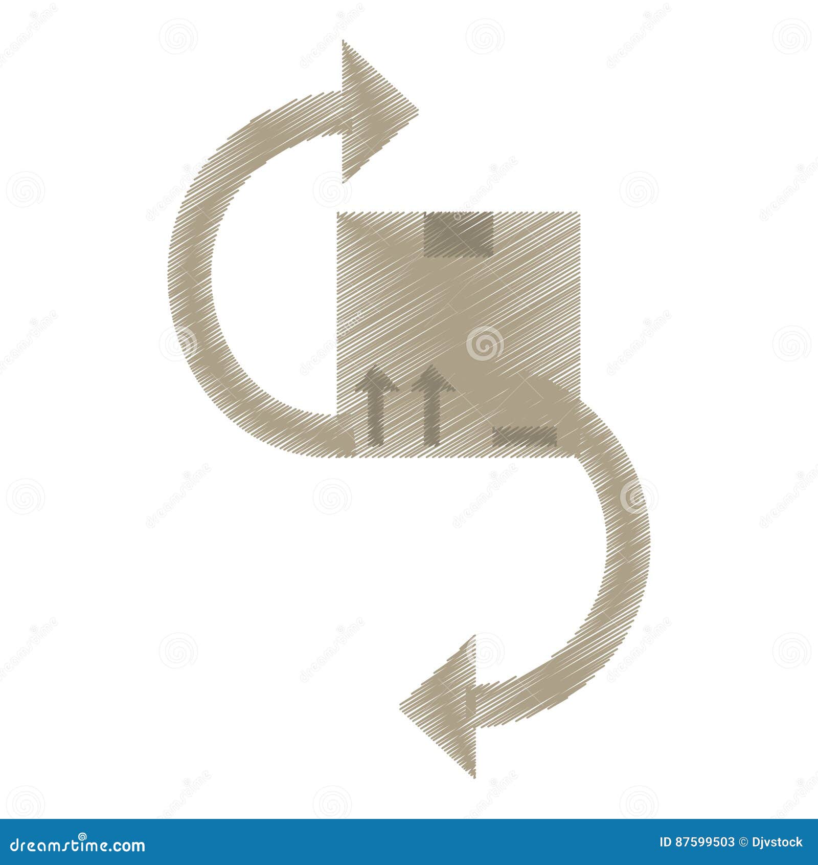 Drawing Delivery Box Fragile Icon Stock Illustration | CartoonDealer ...