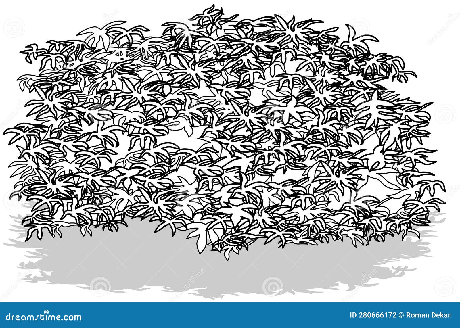 Tropical Bush Icon Vector Symbol Illustration | CartoonDealer.com ...