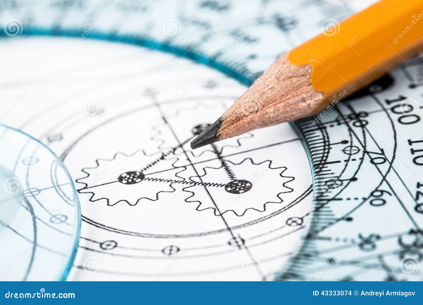 Radius Pencil Drawing Stock Photo | CartoonDealer.com #35006418