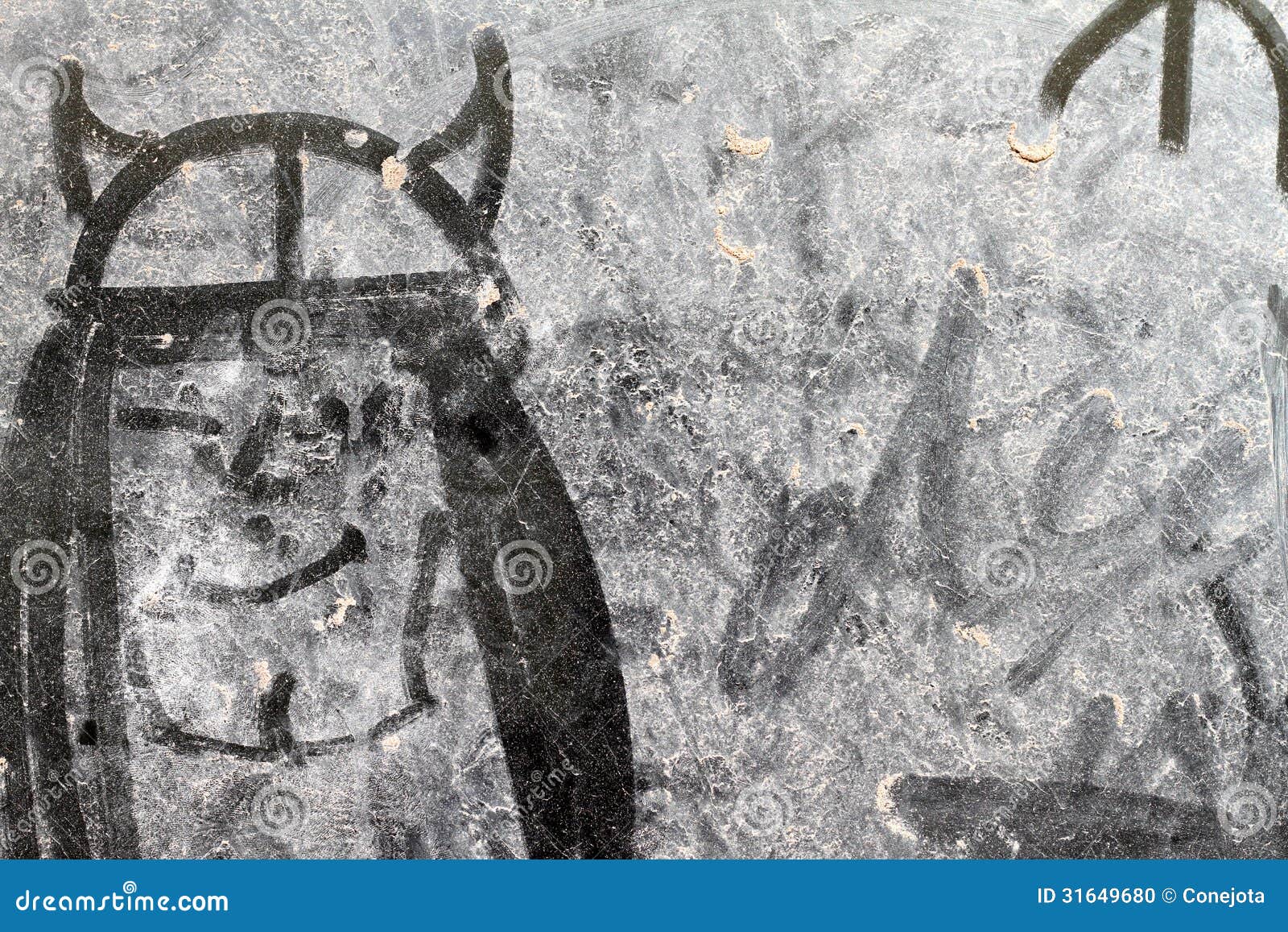 Drawing on a dirty window stock photo. Image of skandinavian - 31649680