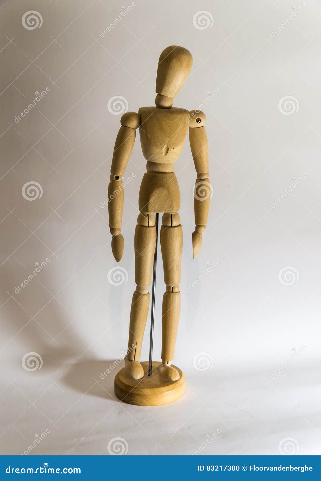 Drawing Doll with Shadow in Studio - Front View Stock Photo - Image of ...