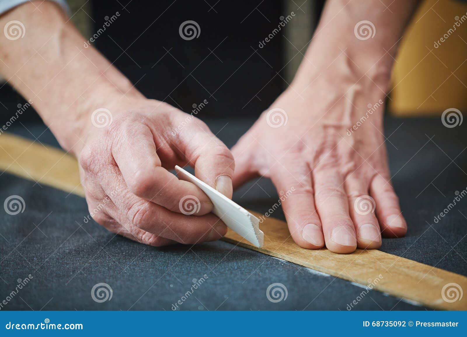 Drawing dotted line stock photo. Image of service, tailor - 68735092