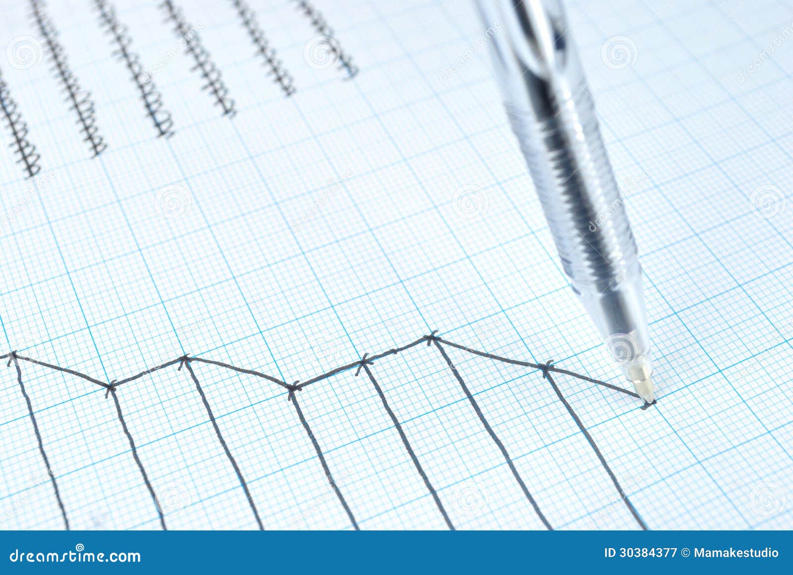 Drawing Down Graph Royalty-Free Stock Photography | CartoonDealer.com ...