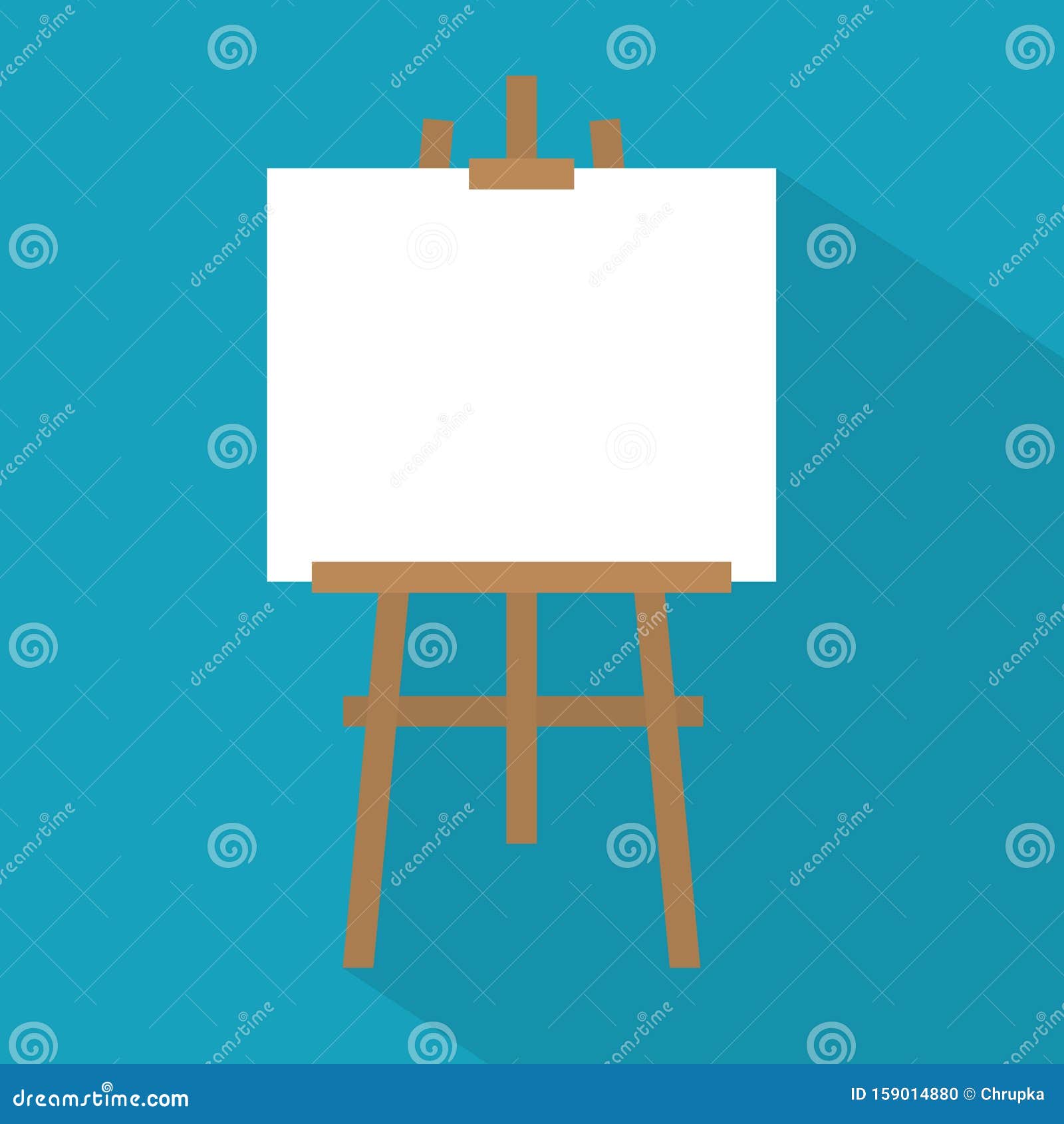 Drawing easel icon stock vector. Illustration of icon - 159014880