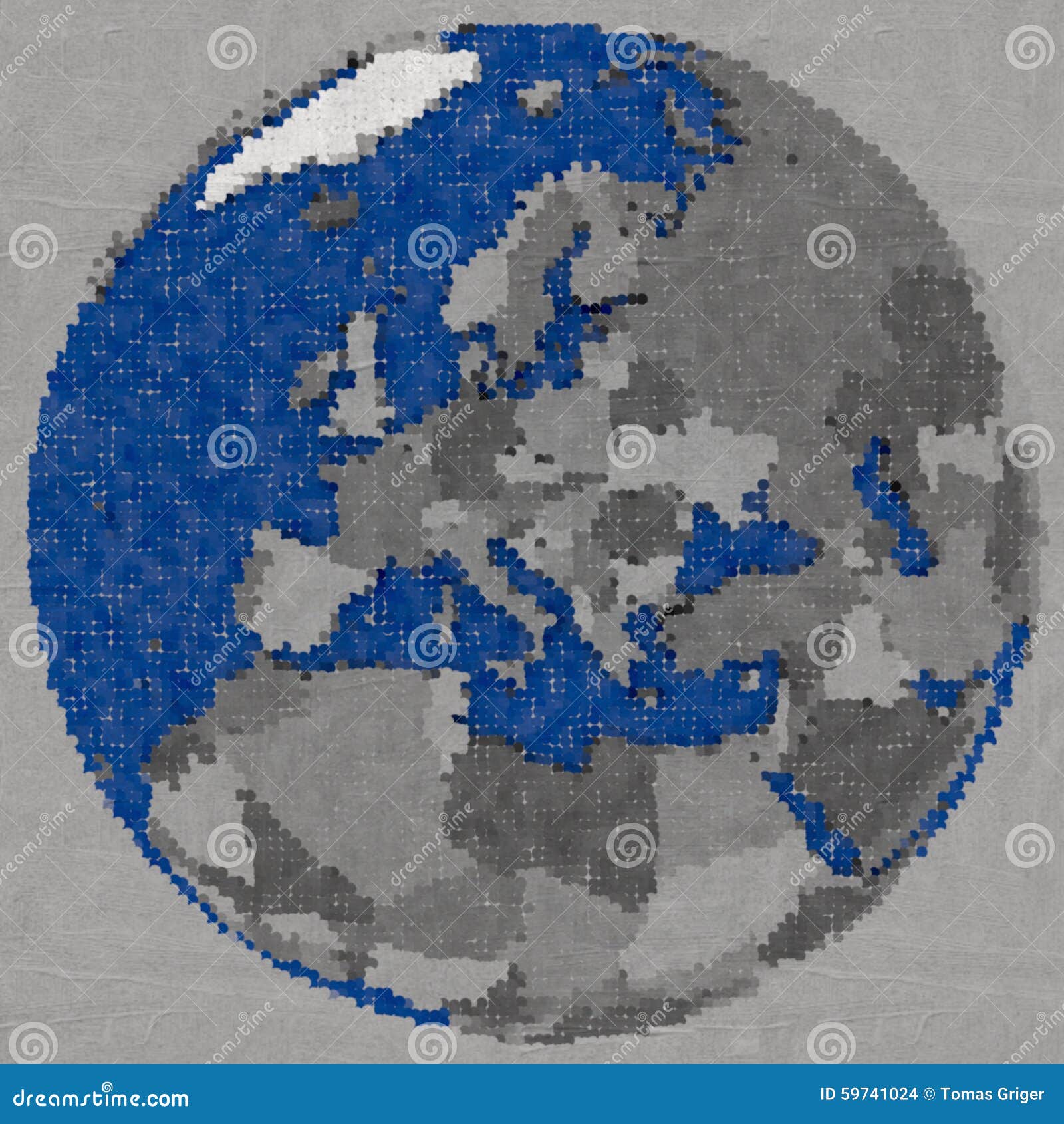 Drawing of Europe on Earth stock illustration. Illustration of world ...