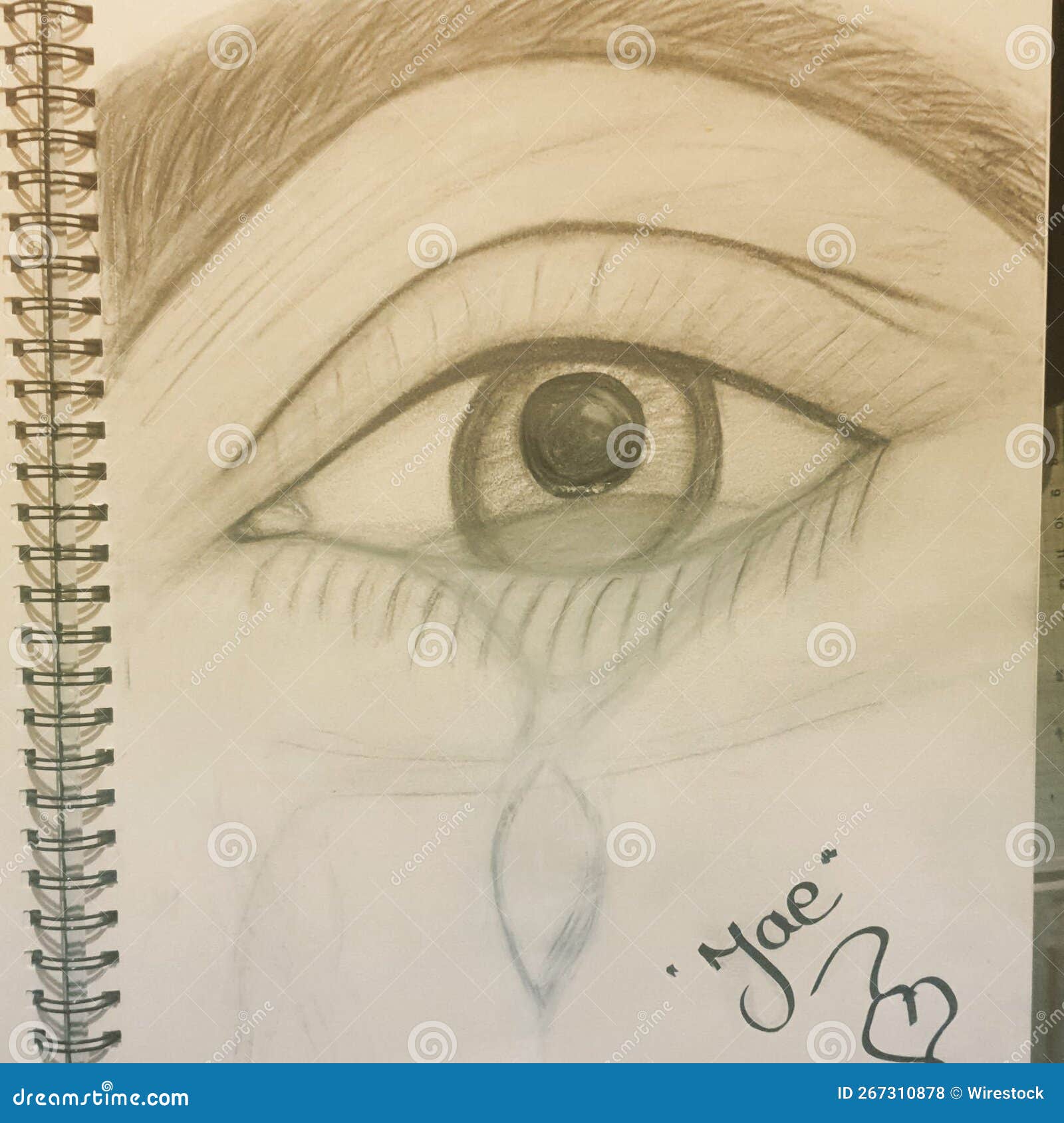 Drawings Of Realistic Teardrops