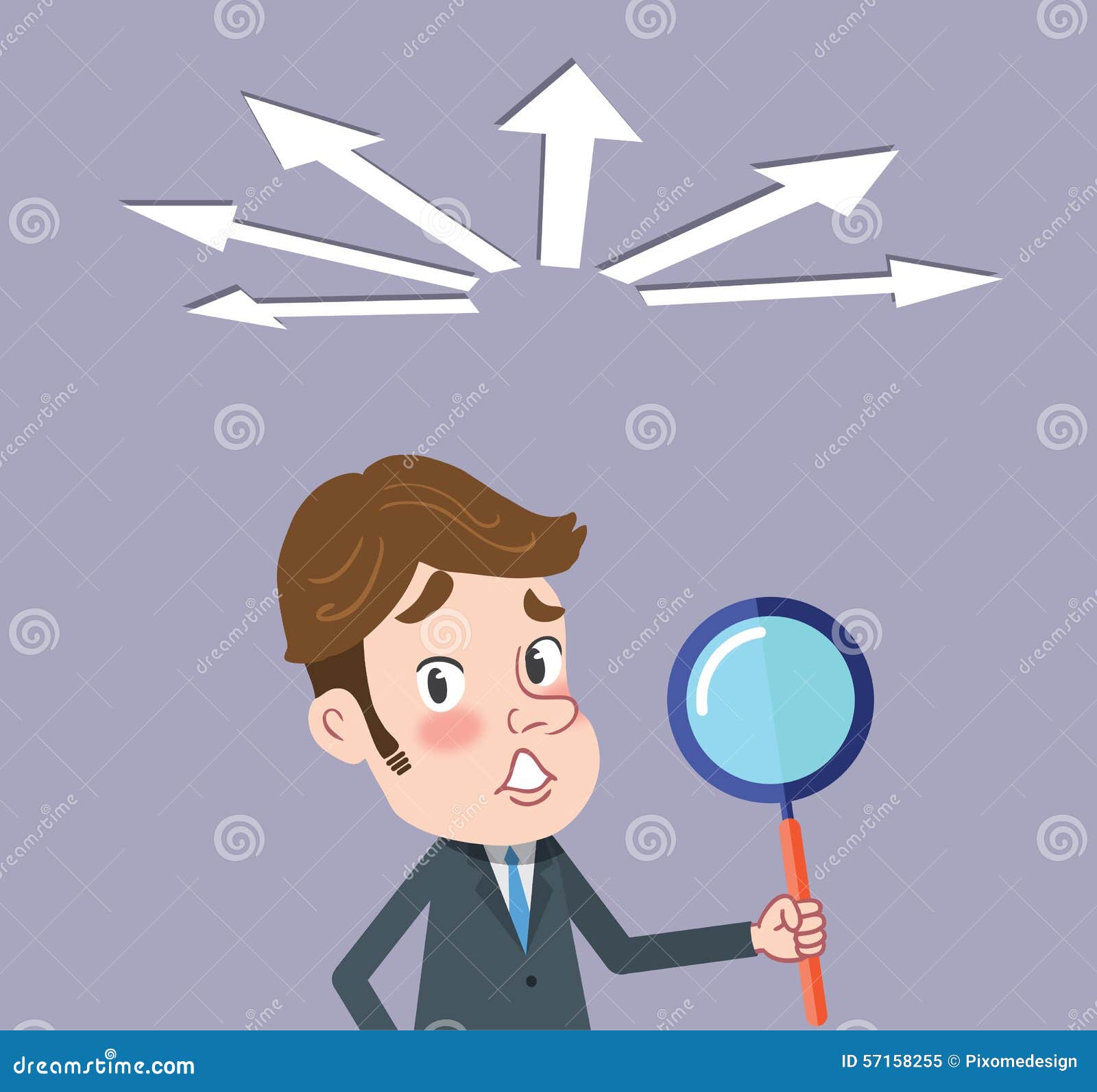 Drawing Flat Character Design Choice Concept Stock Illustration ...