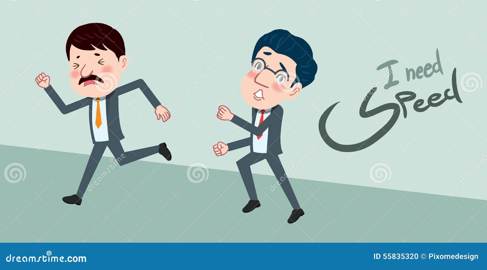 Drawing Flat Character Design Lateness Concept Stock Illustration ...