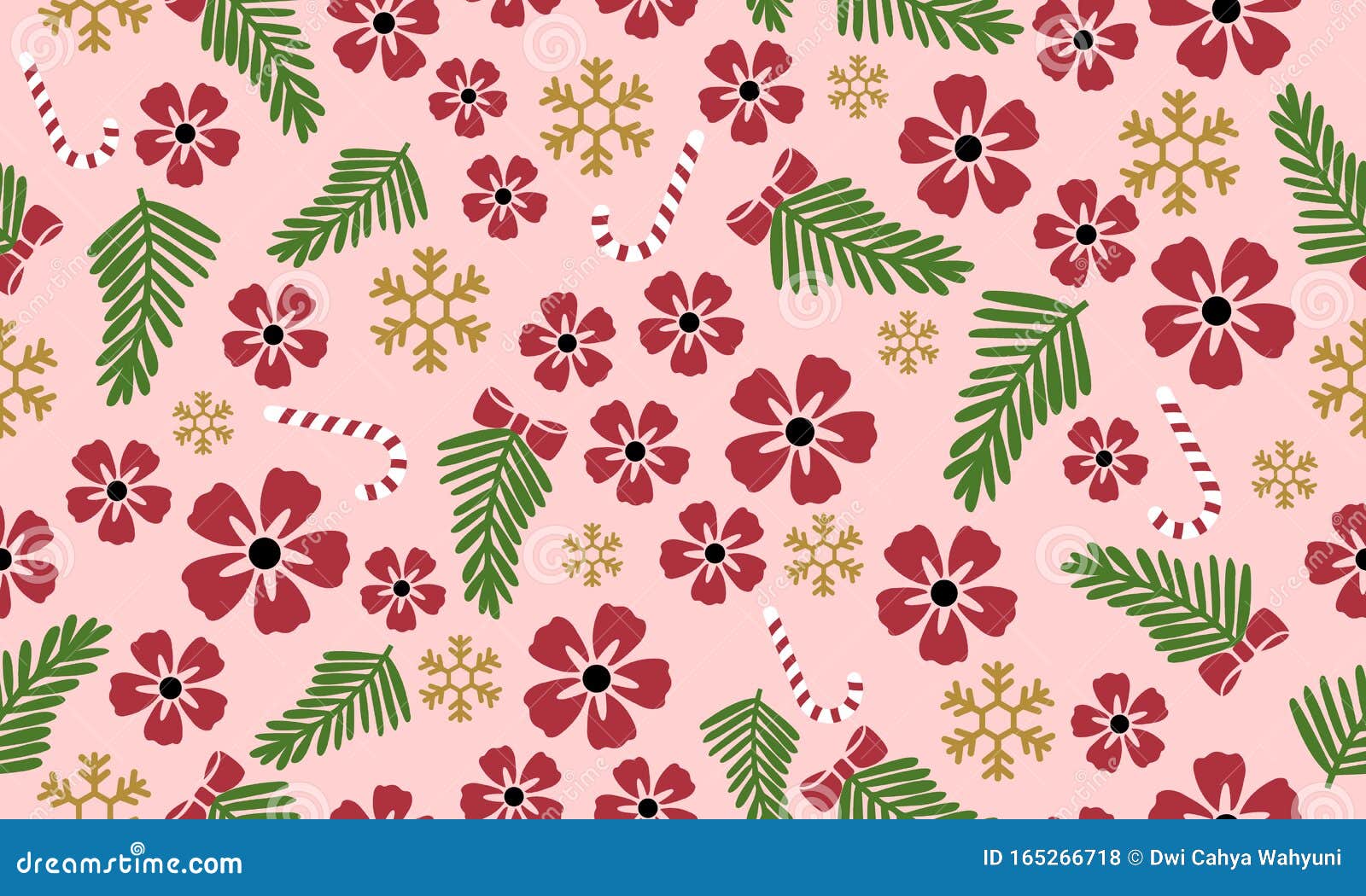Drawing Floral Pattern, Template for Red Flower Stock Vector ...