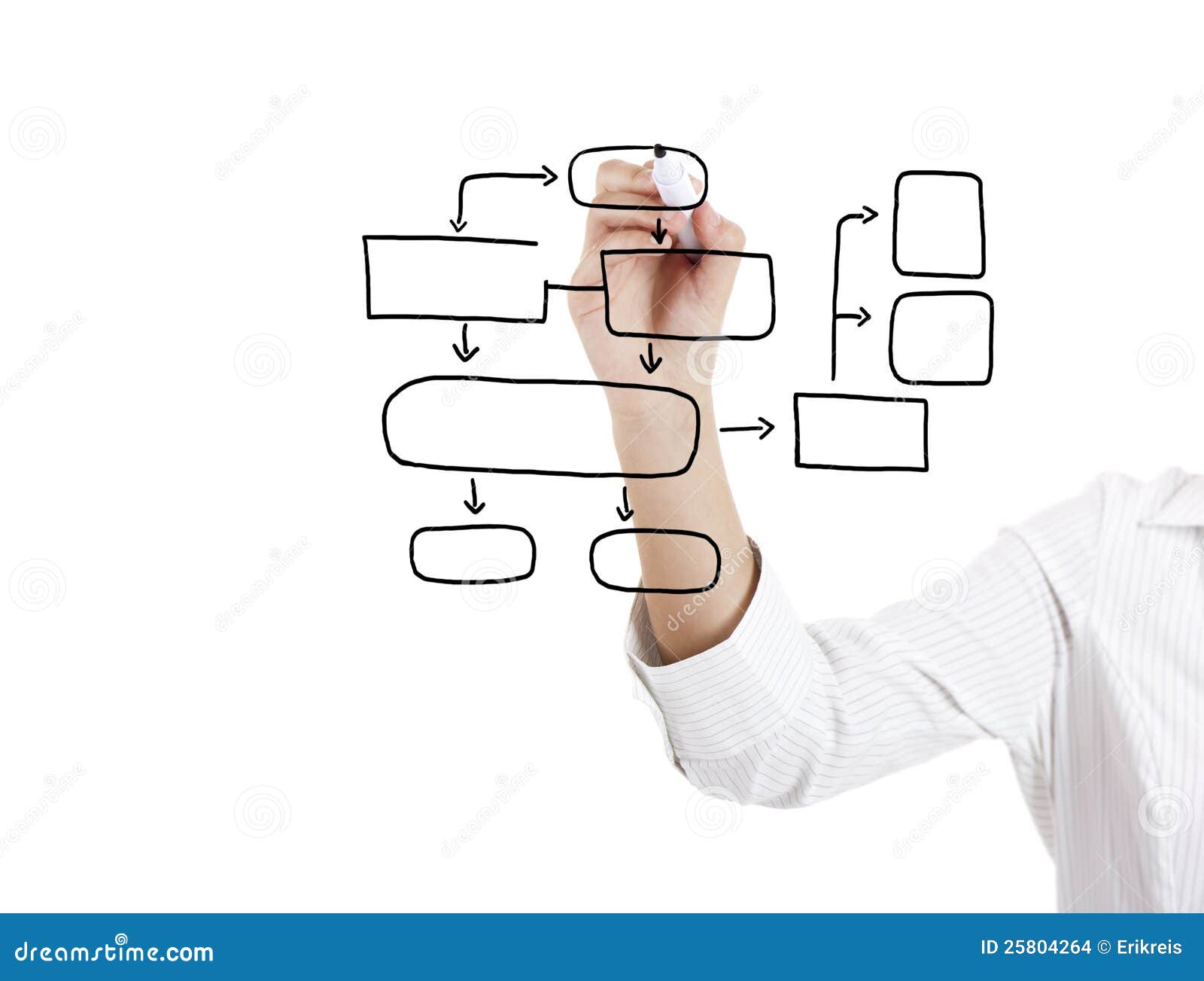 Drawing a flowchart stock photo. Image of chart, background - 25804264
