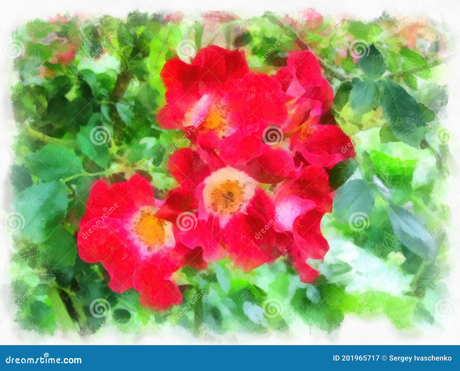 Drawing of a Flower Close-up. Stock Image - Image of plant, drawing ...