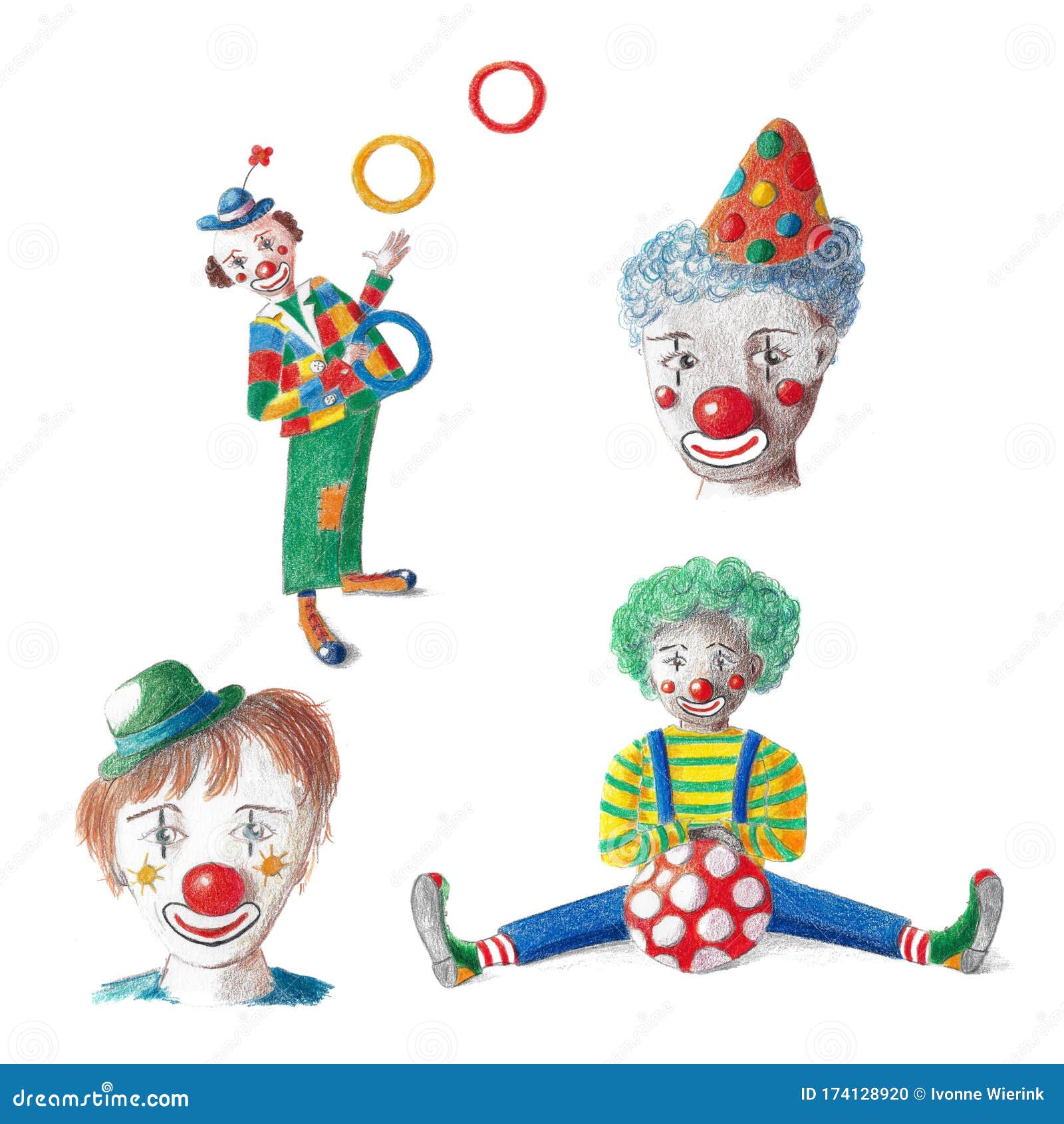 Four Funny Rabbits Cartoon Vector | CartoonDealer.com #6439495