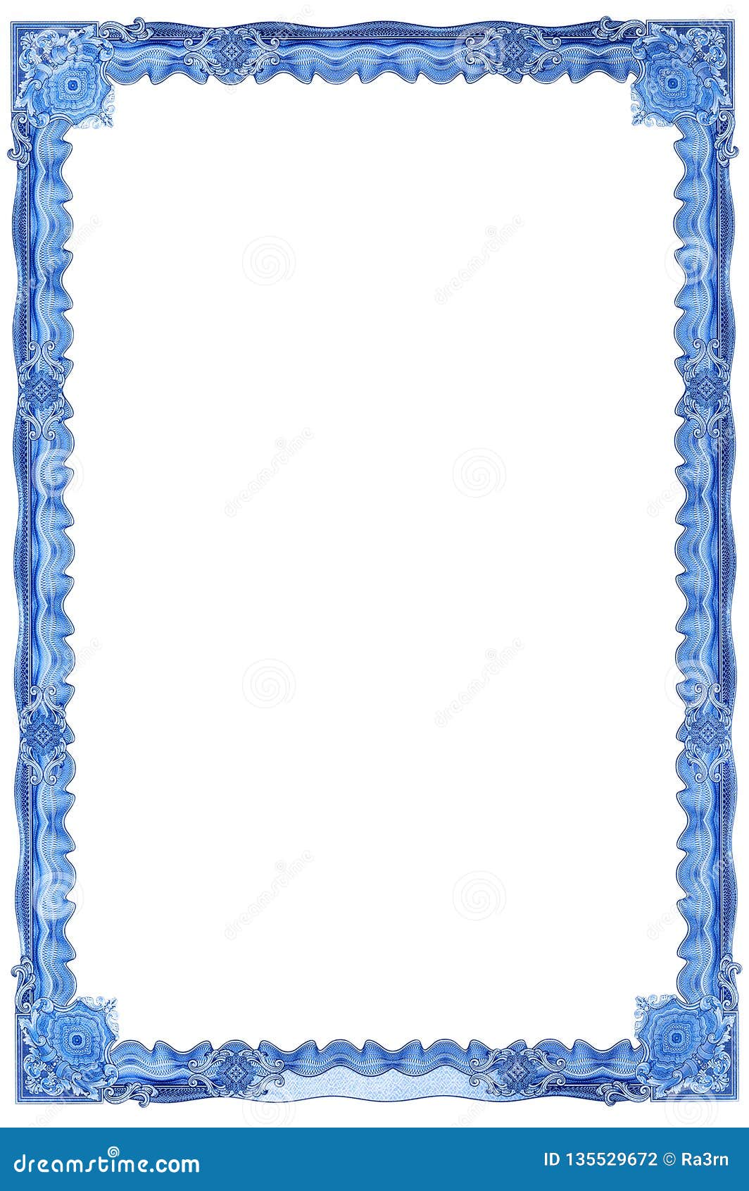 Drawing frame for document stock illustration. Illustration of color ...