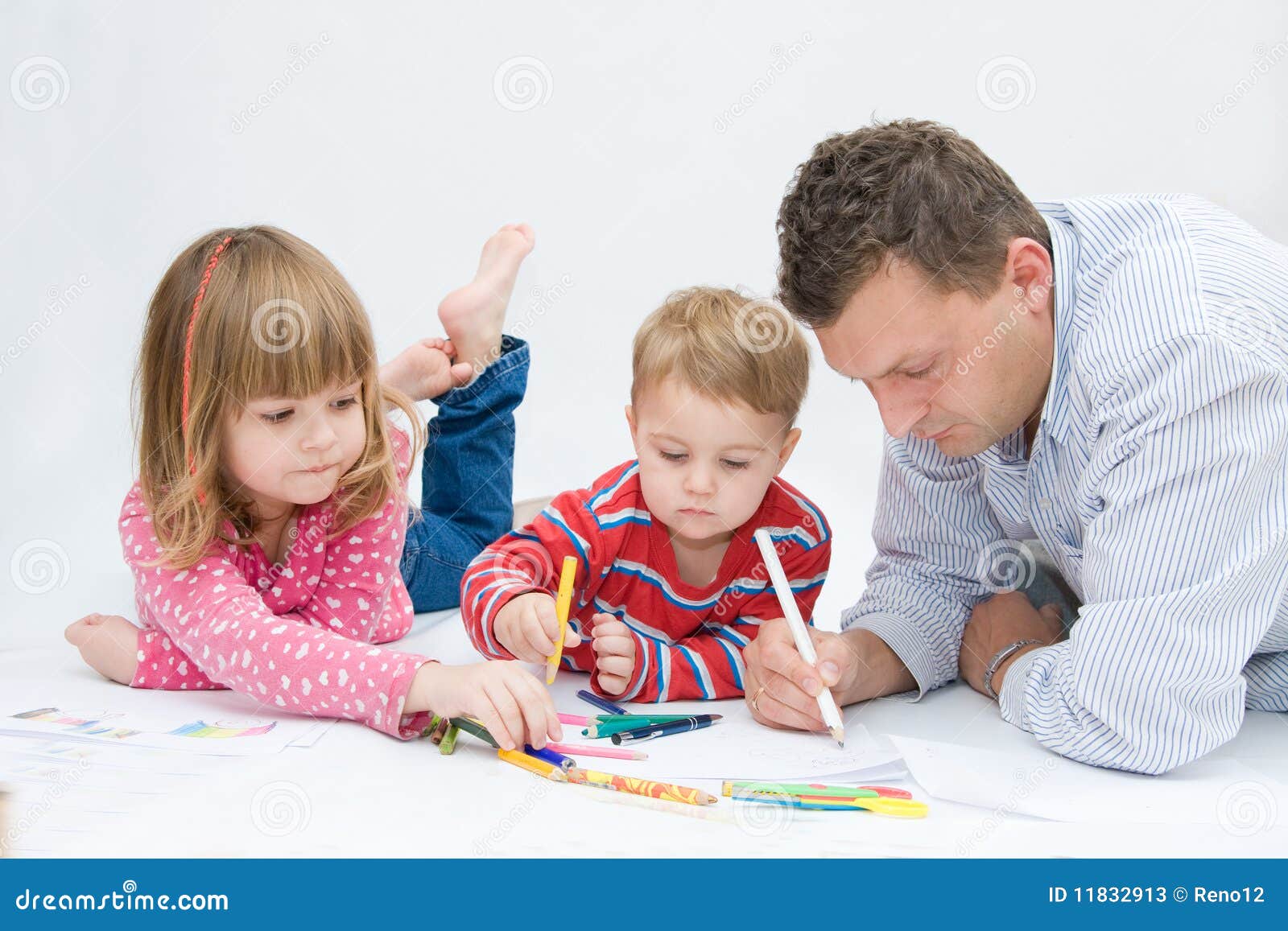 Drawing is fun stock image. Image of childhood, girl - 11832913